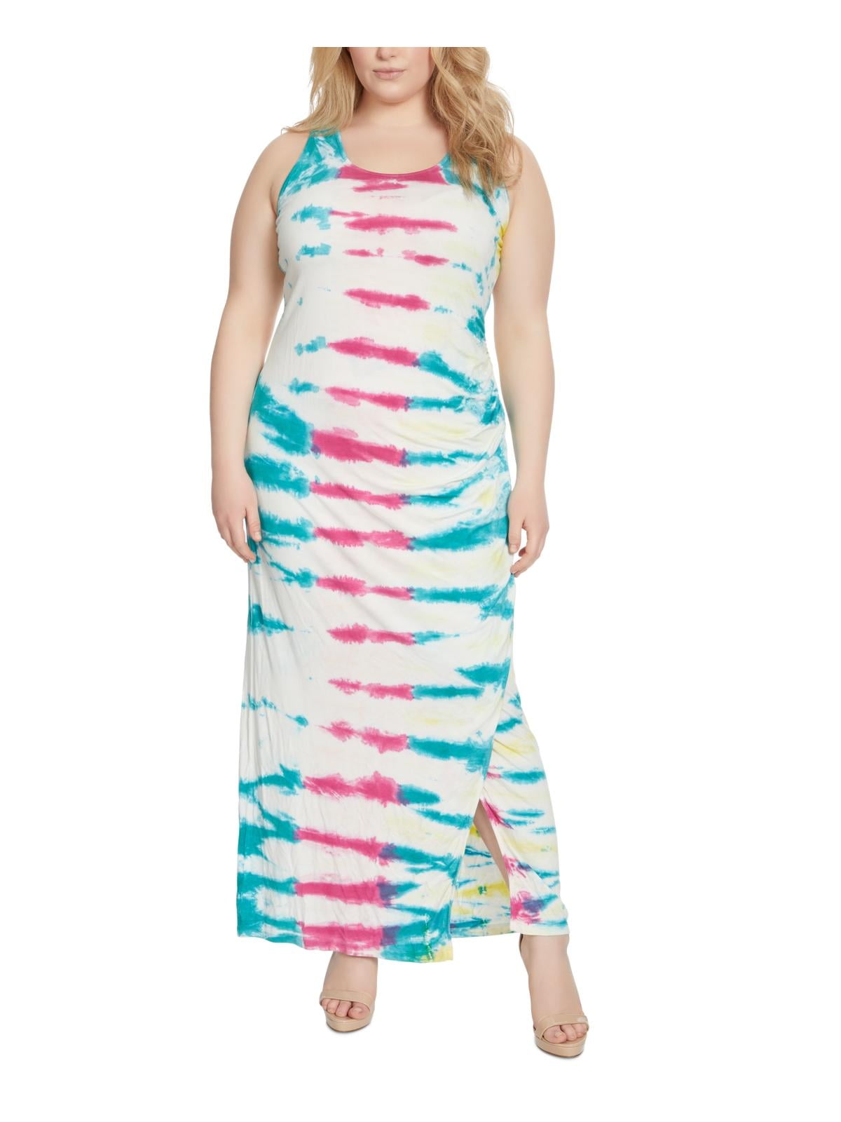 Jessica Simpson Womens Plus Tie Dye Maxi Maxi Dress - Walmart.com