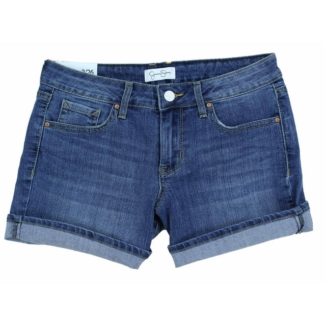 Jessica Simpson Womens Rolled Cuff Denim Shorts (Cintie, 2) - Walmart.com