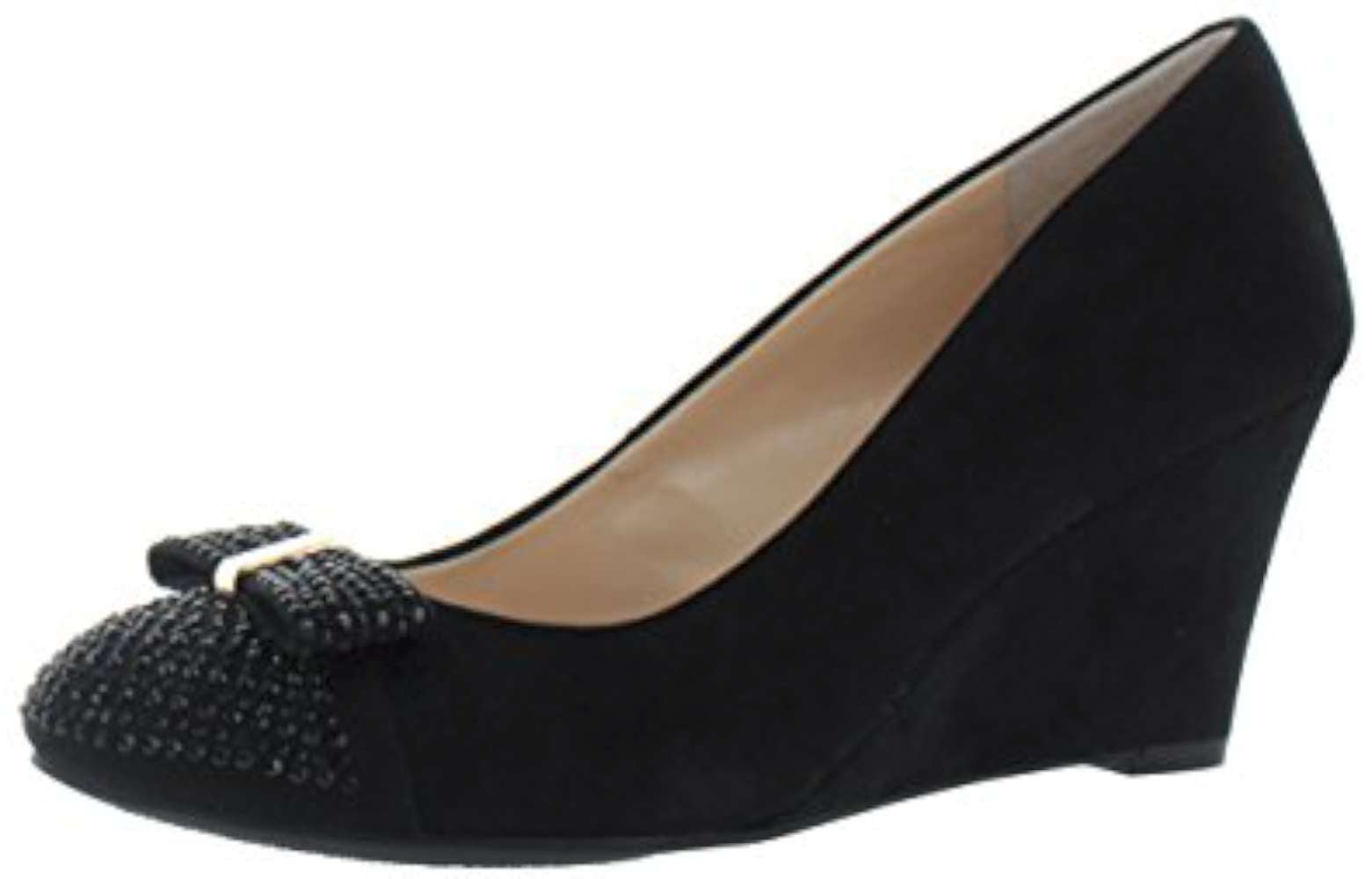 Jessica Simpson Womens Sammi Closed Toe Wedge Pumps, Black, Size 6 ...