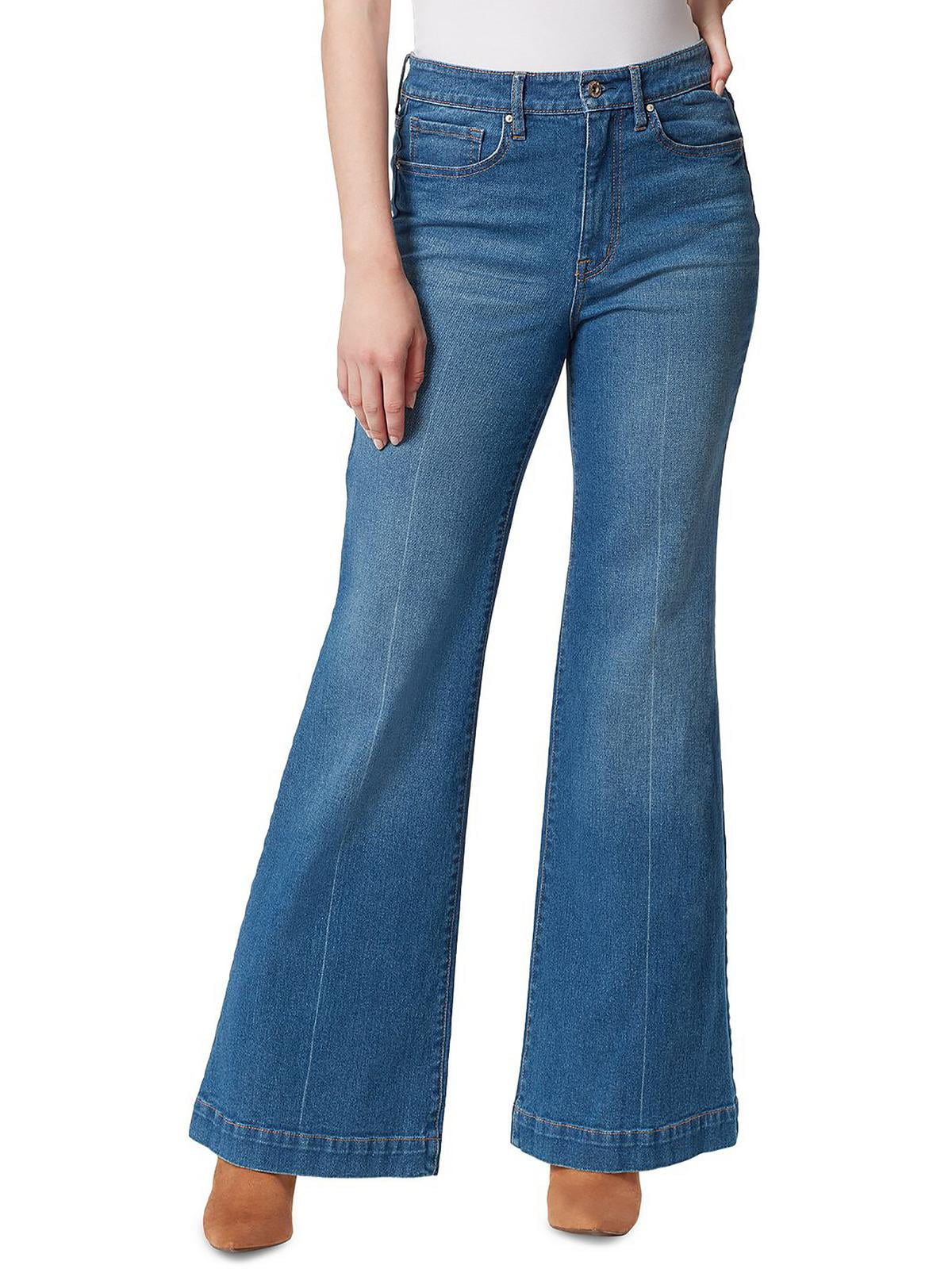 Jessica Simpson Womens True Love Denim Flare Wide Leg Jeans - Walmart.com