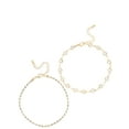 Jessica Simpson gold tone Anklet Set, Set of 3 - Walmart.com