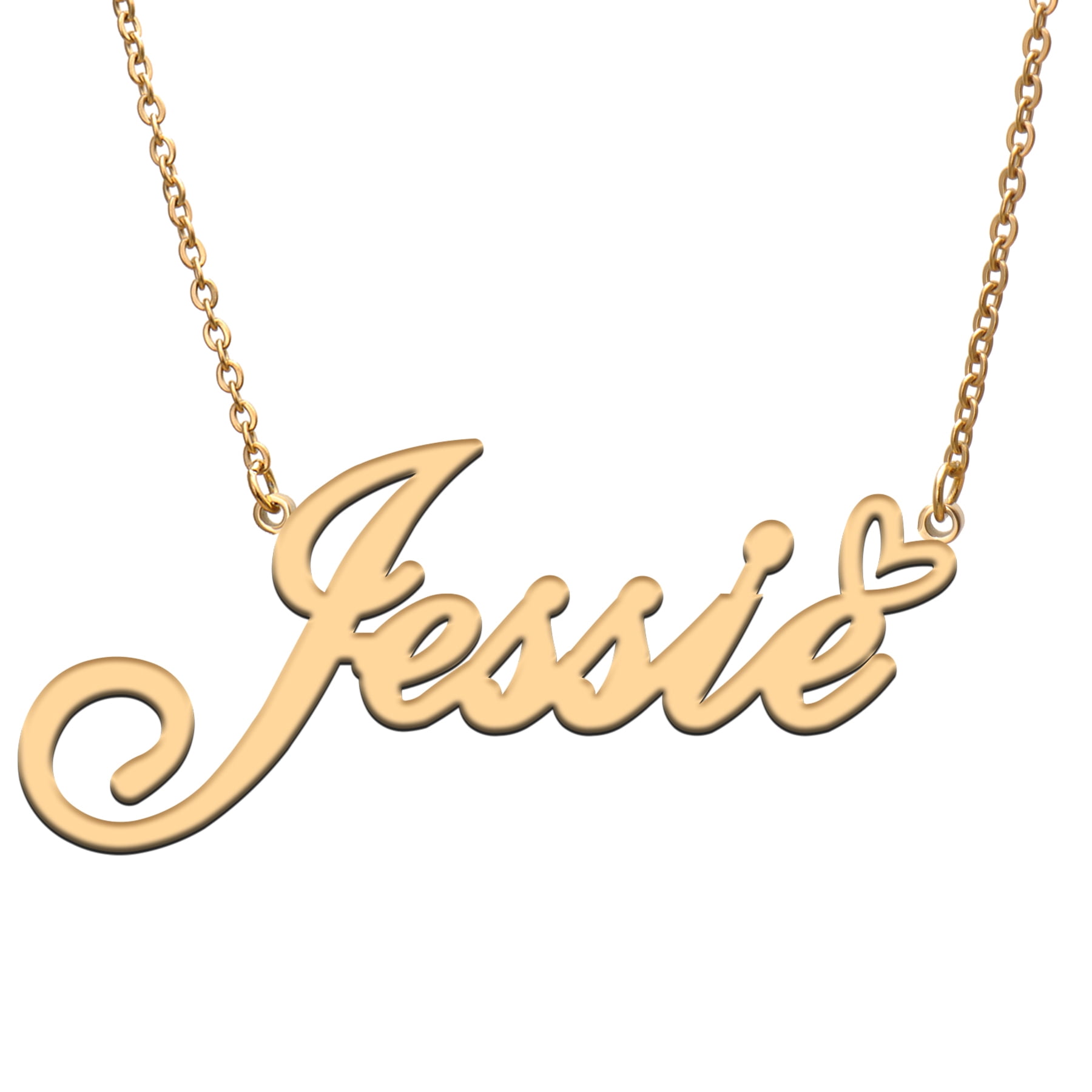 Jessie Custom Name Necklace Customized Personalized Plated Name ...