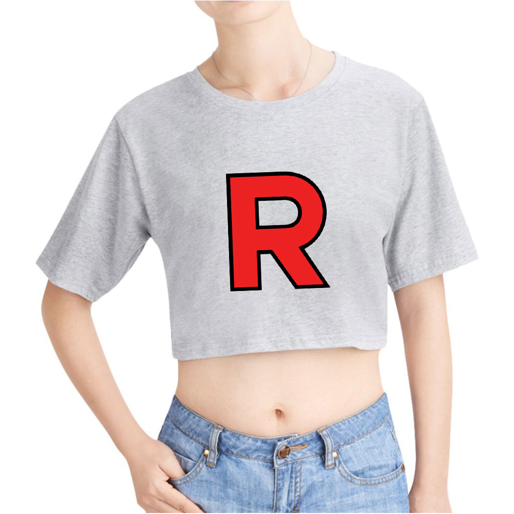 Jessie & James merch Team Rocket Crop Top Halloween Shirt Women's Crop ...
