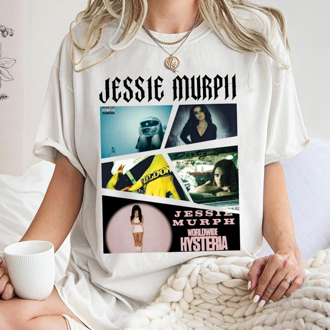 Jessie Murph 2025 Tour Merch Shirt, Jessie Murph Collage Shirt ...