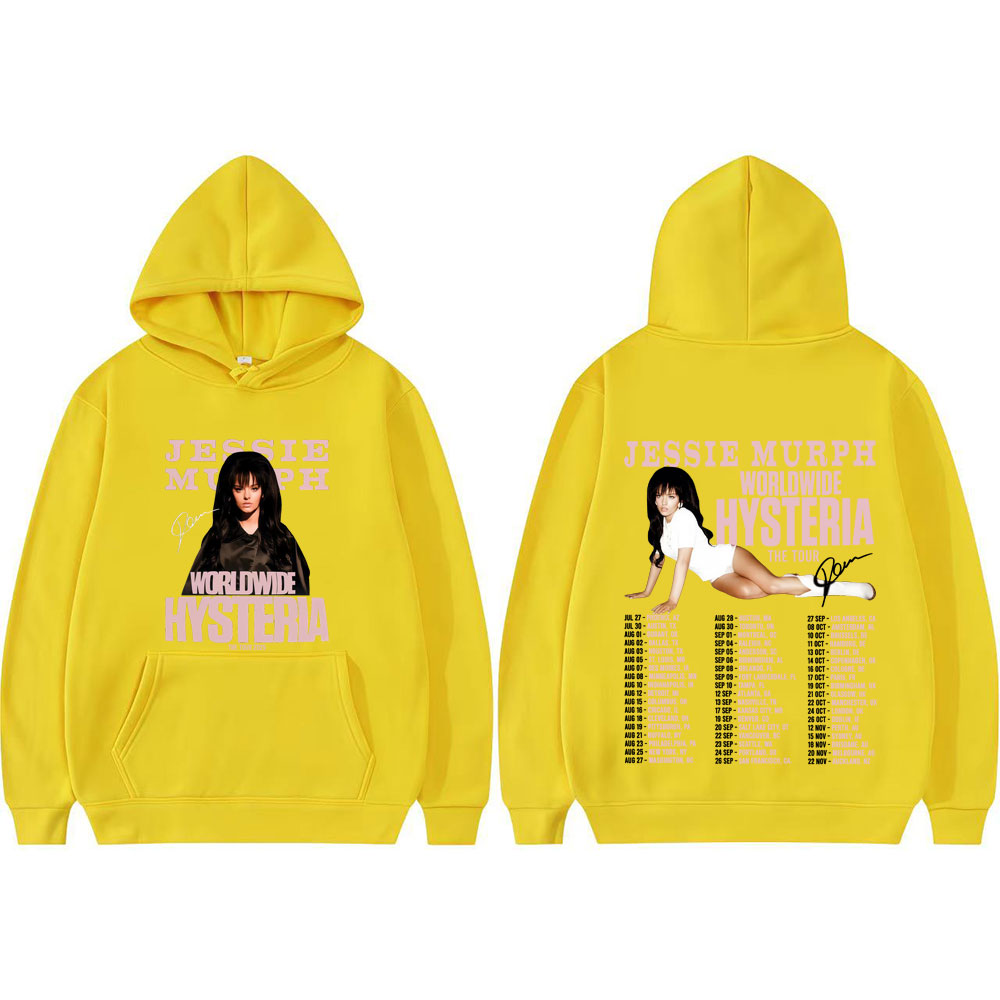 Jessie Murph 2025 Worldwide Hysteria Tour Merch Unisex Oversized Fleece ...