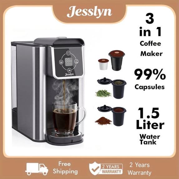 Open Box Jesslyn 3 in 1 Single Serve Coffee Maker: Coffee Machine ...