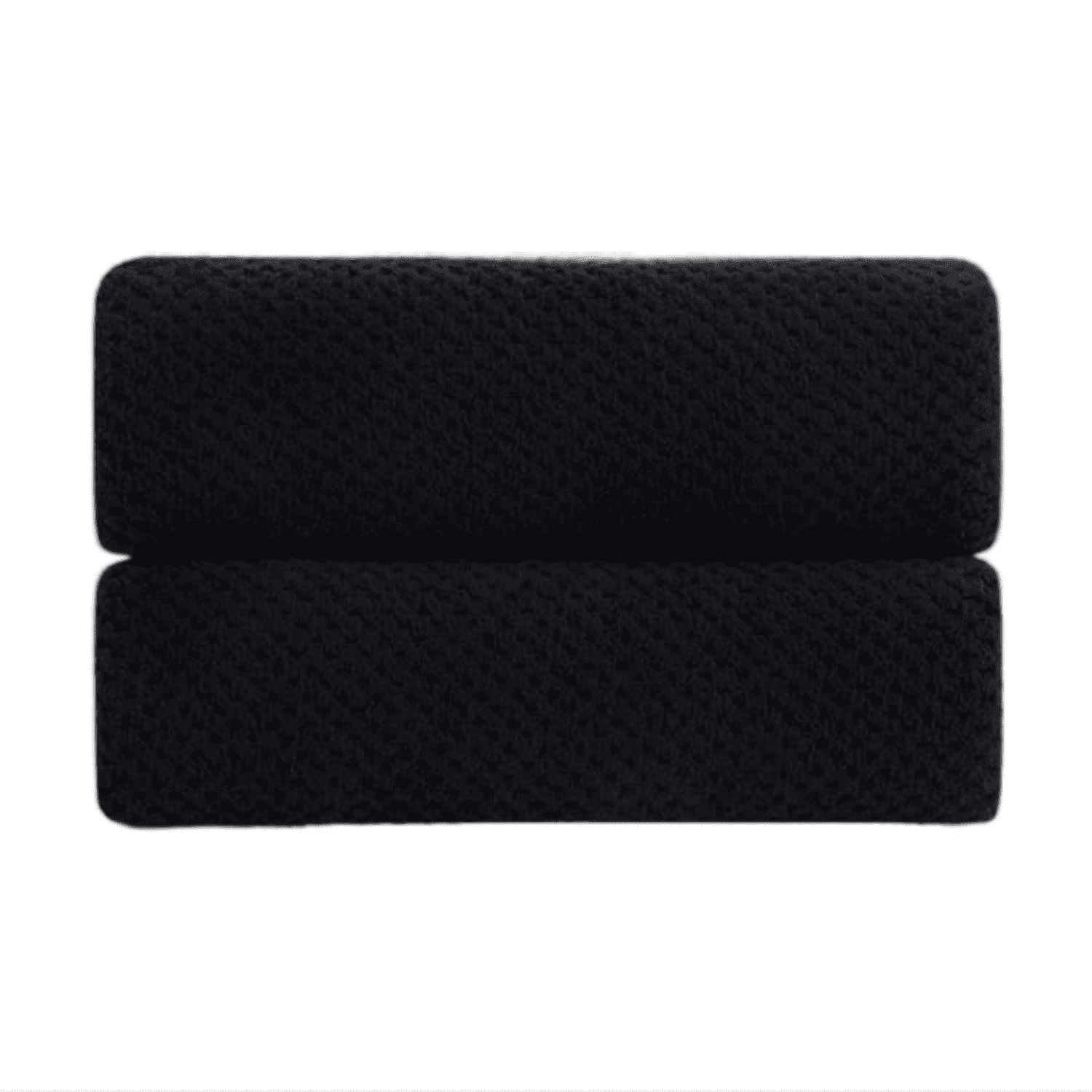 Jessy Home 2 Pack - 16"x31" Black Hand Towels Set Ultra Soft Cozy ...