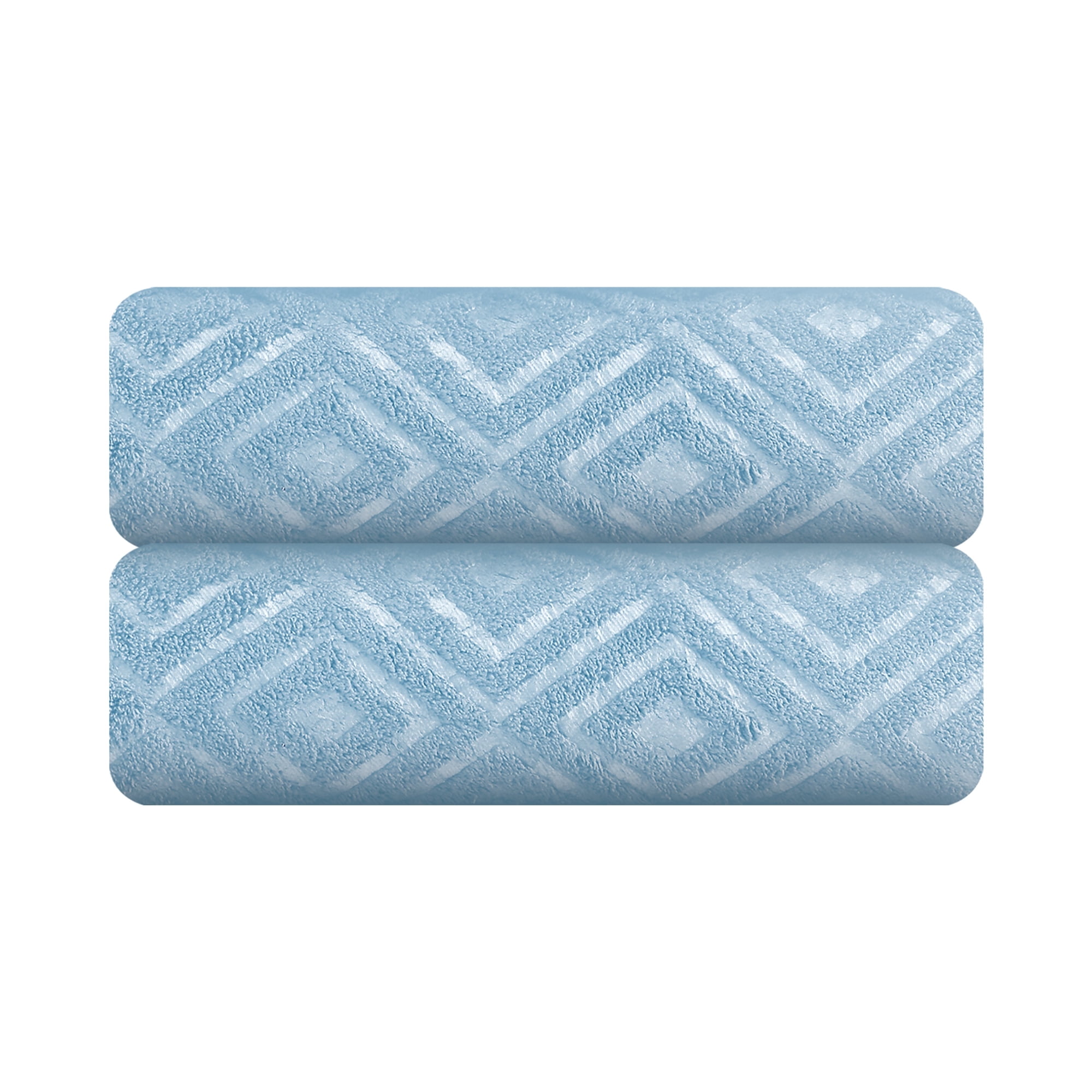 Jessy Home 2 Pack Home Collection Ultra Soft Cozy Towels 200 GSM Blue ...