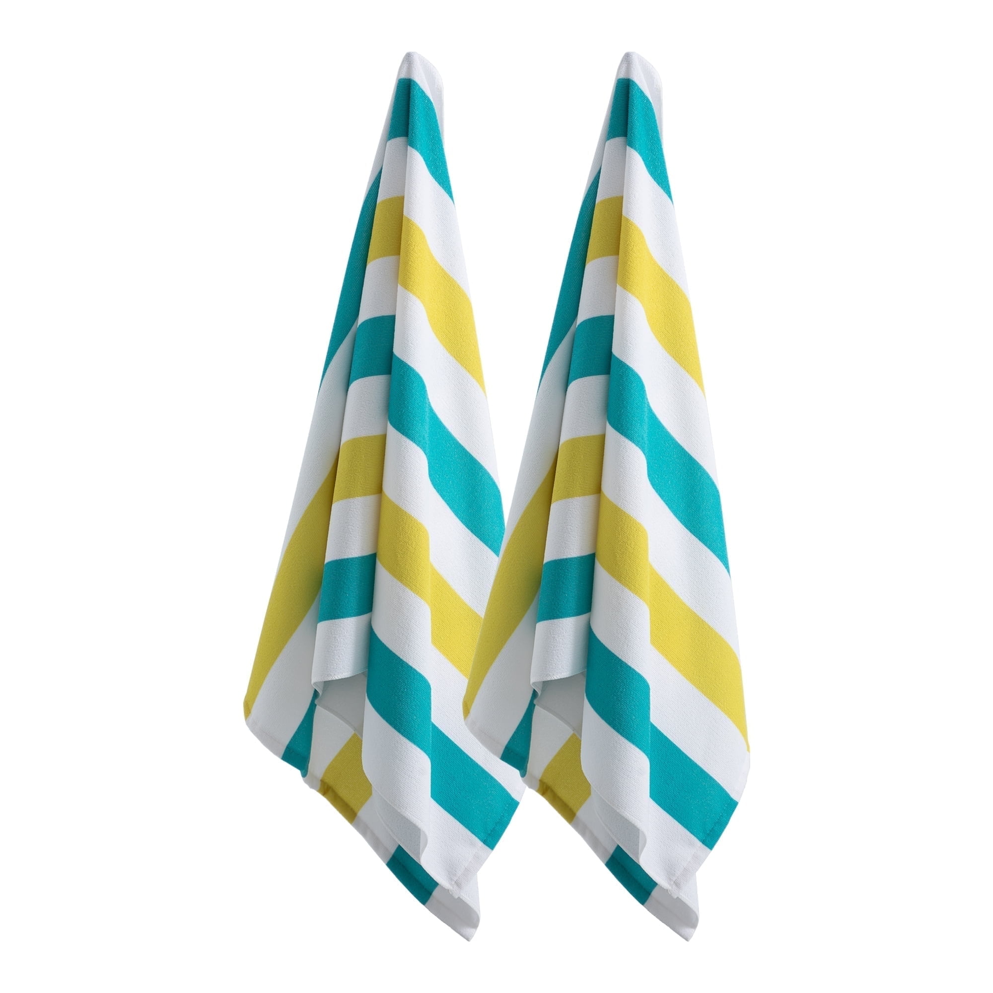 Jessy Home 2 Pack Large Oversized Beach Towels Set 30"*60" Cabana ...