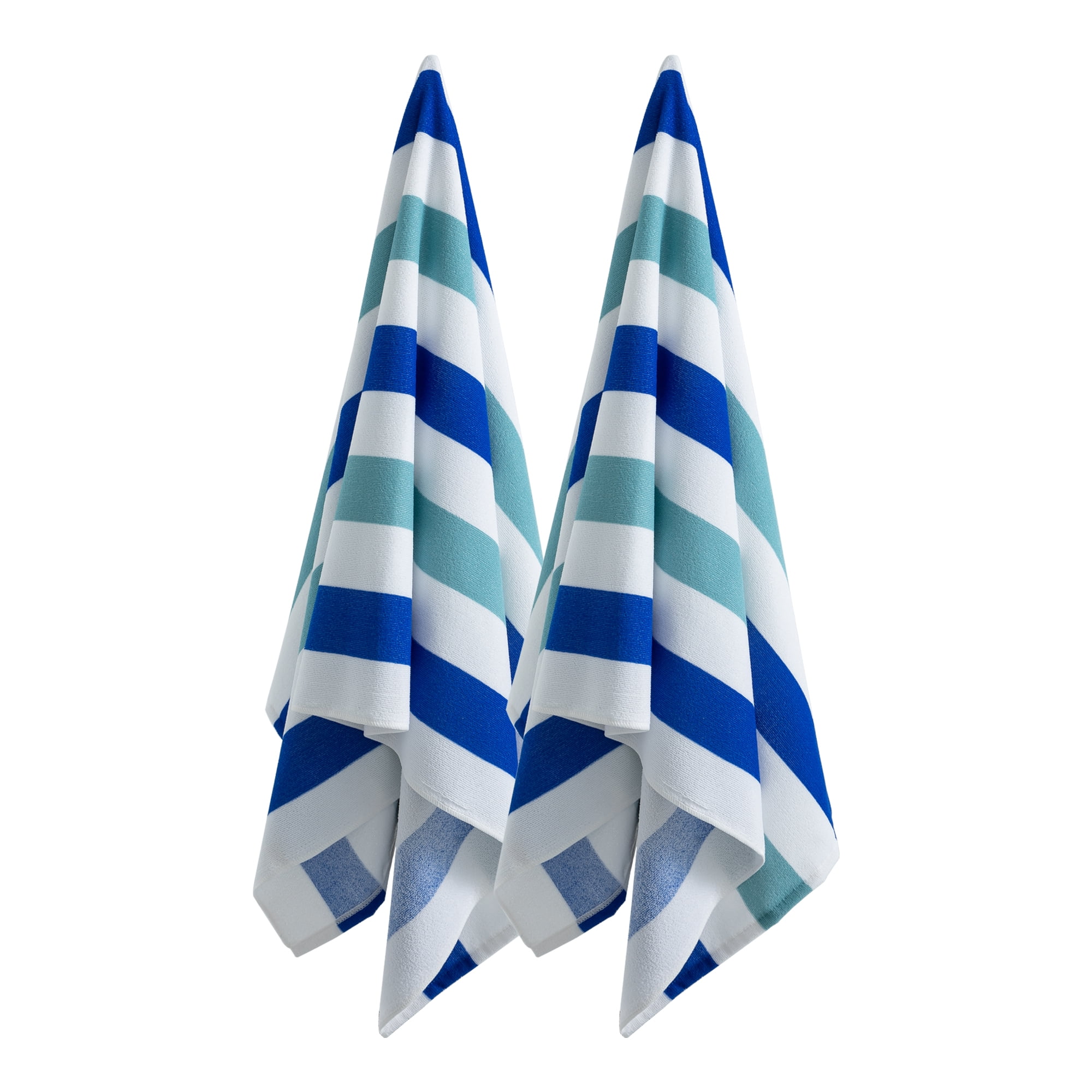 Jessy Home 2 Pack Large Oversized Beach Towels Set 30"*60" Cabana ...