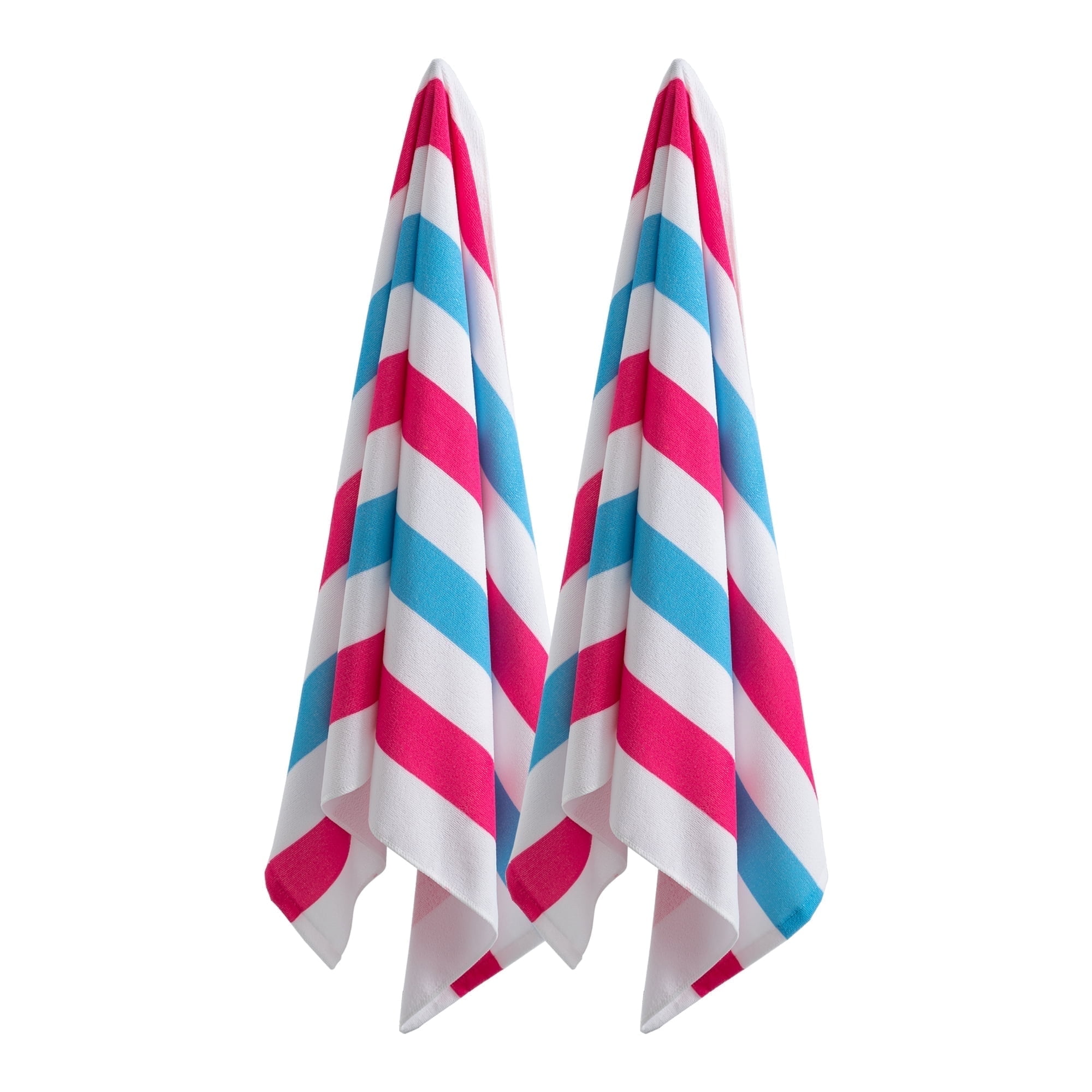 Jessy Home 2 Pack Large Oversized Beach Towels Set 30"*60" Cabana ...