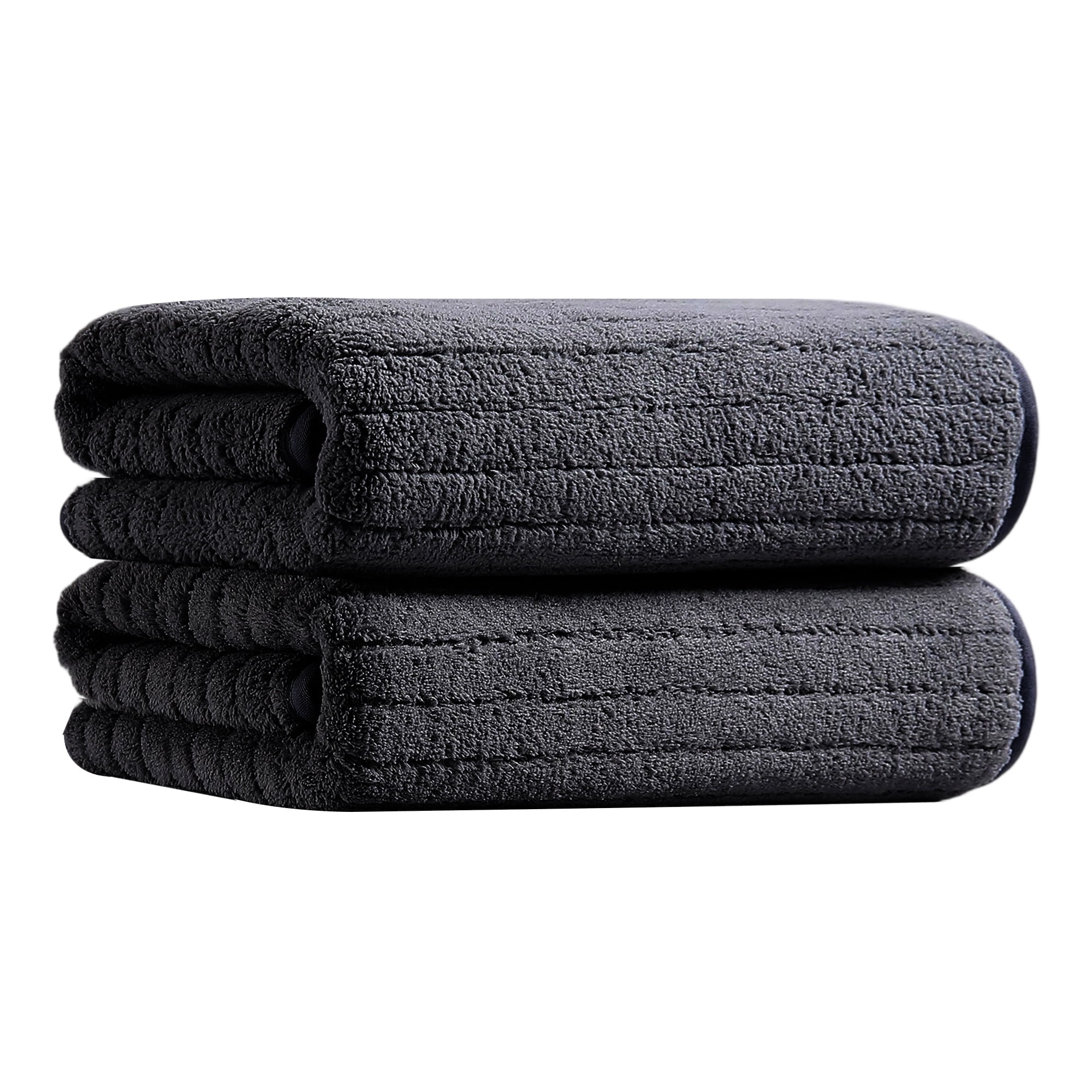 Jessy Home 2 Piece Black Stripe Hand Towels Set - Walmart.com