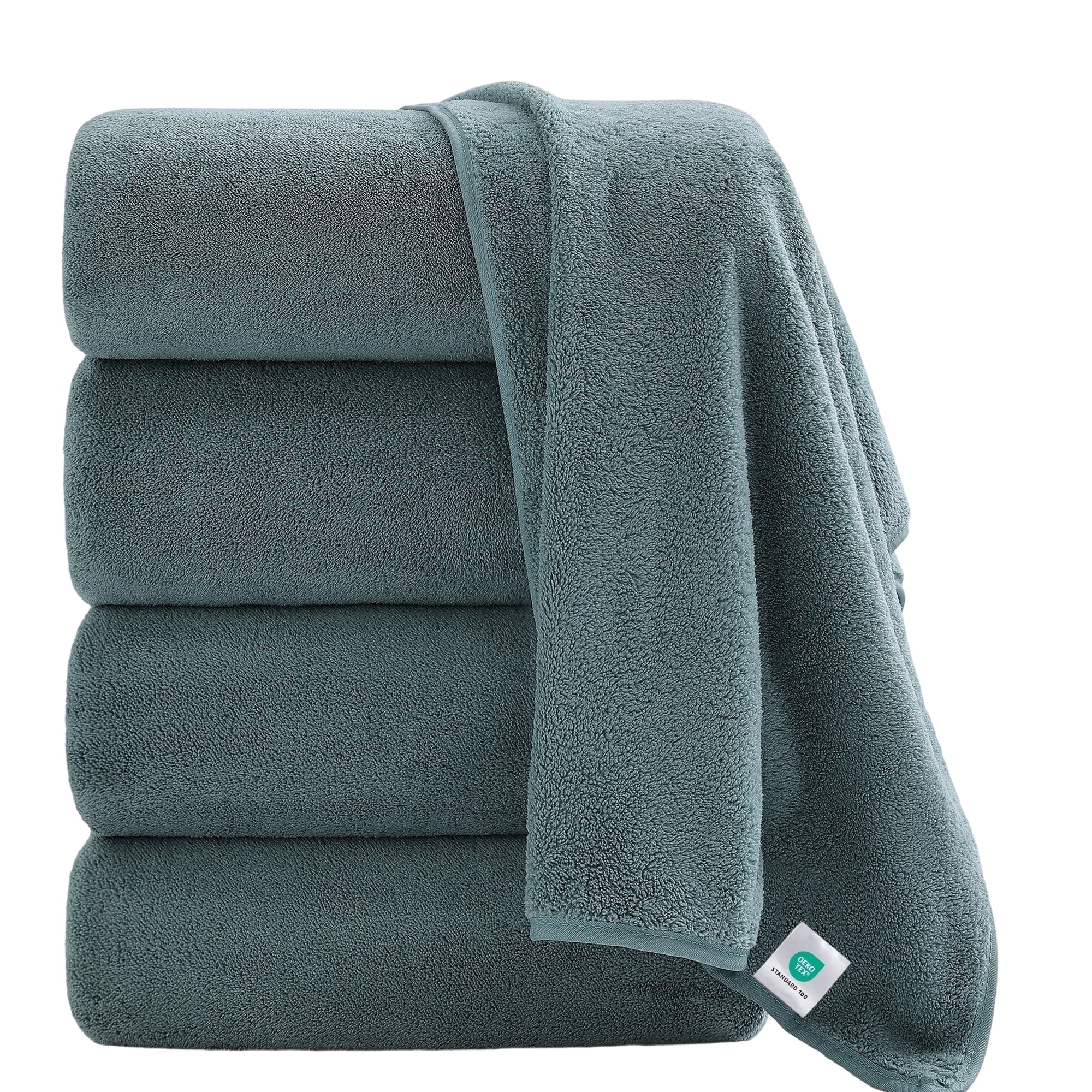 Jessy Home, Oversized Bath Sheet Towels, 4 Pack, 35"x70" 700 GSM ...