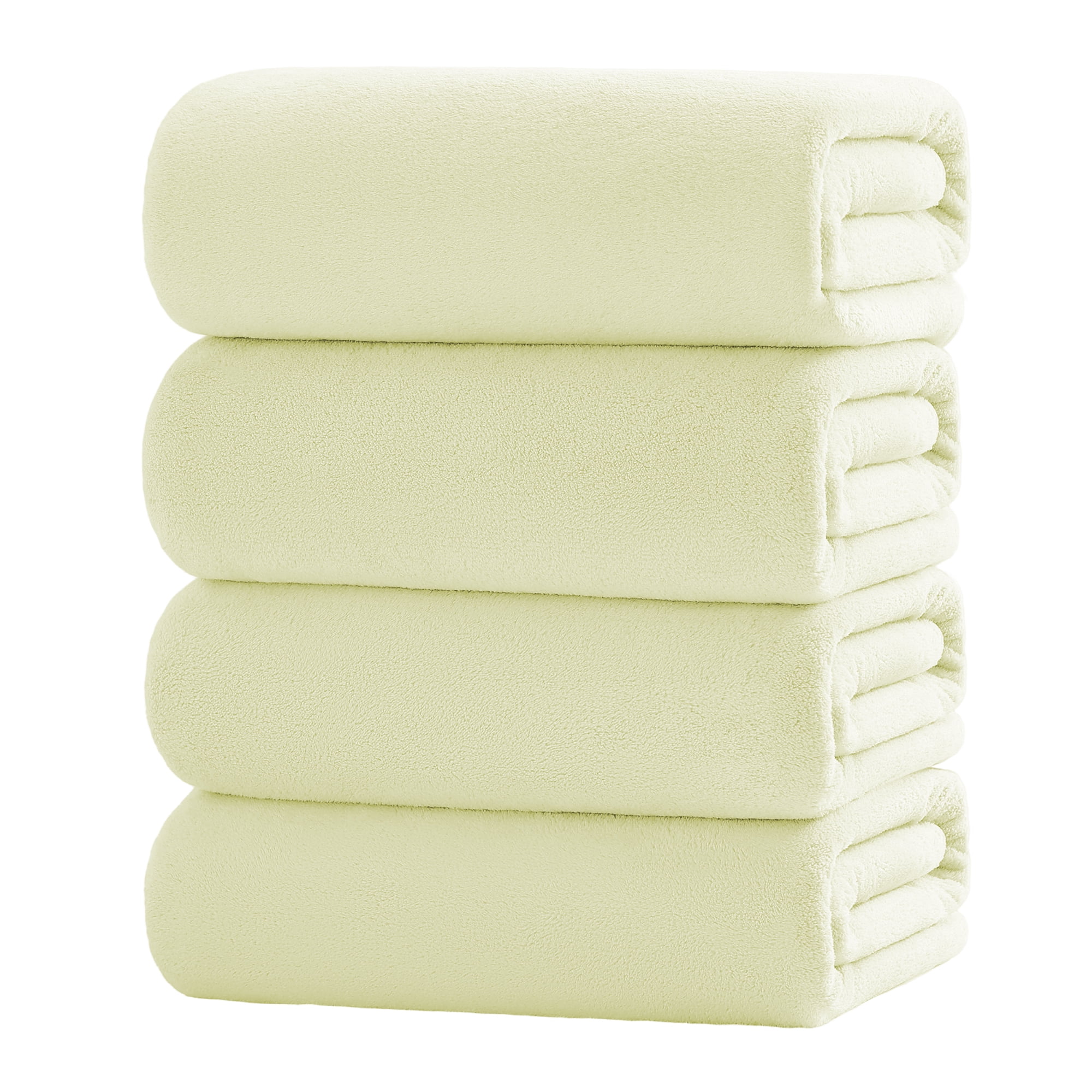 Jessy Home 4 Pack Oversized Bath Sheet Towels 700 GSM Ultra Soft Light ...