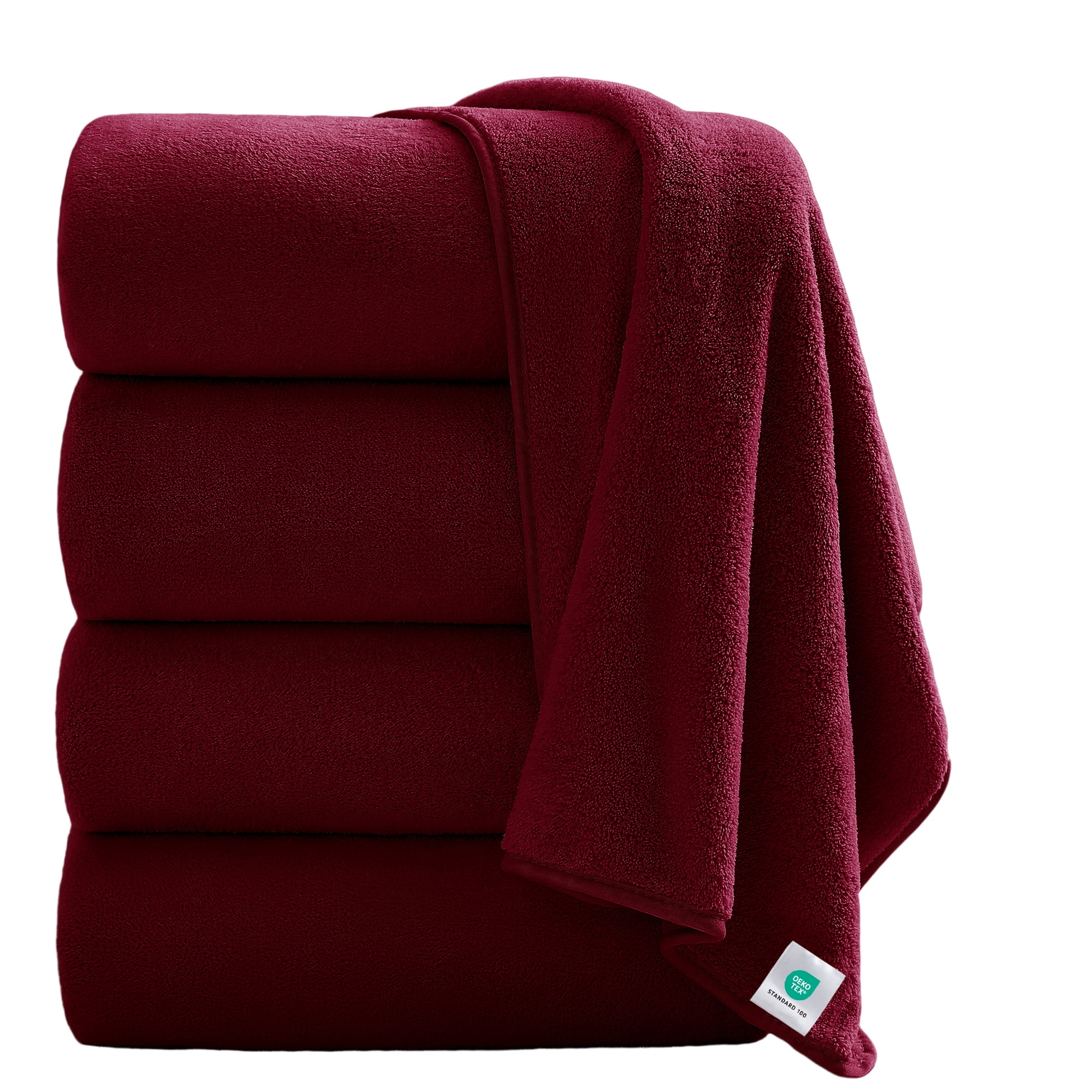 Jessy Home 4 Pack Oversized Bath Sheet Towels 700 GSM Ultra Soft Wine ...
