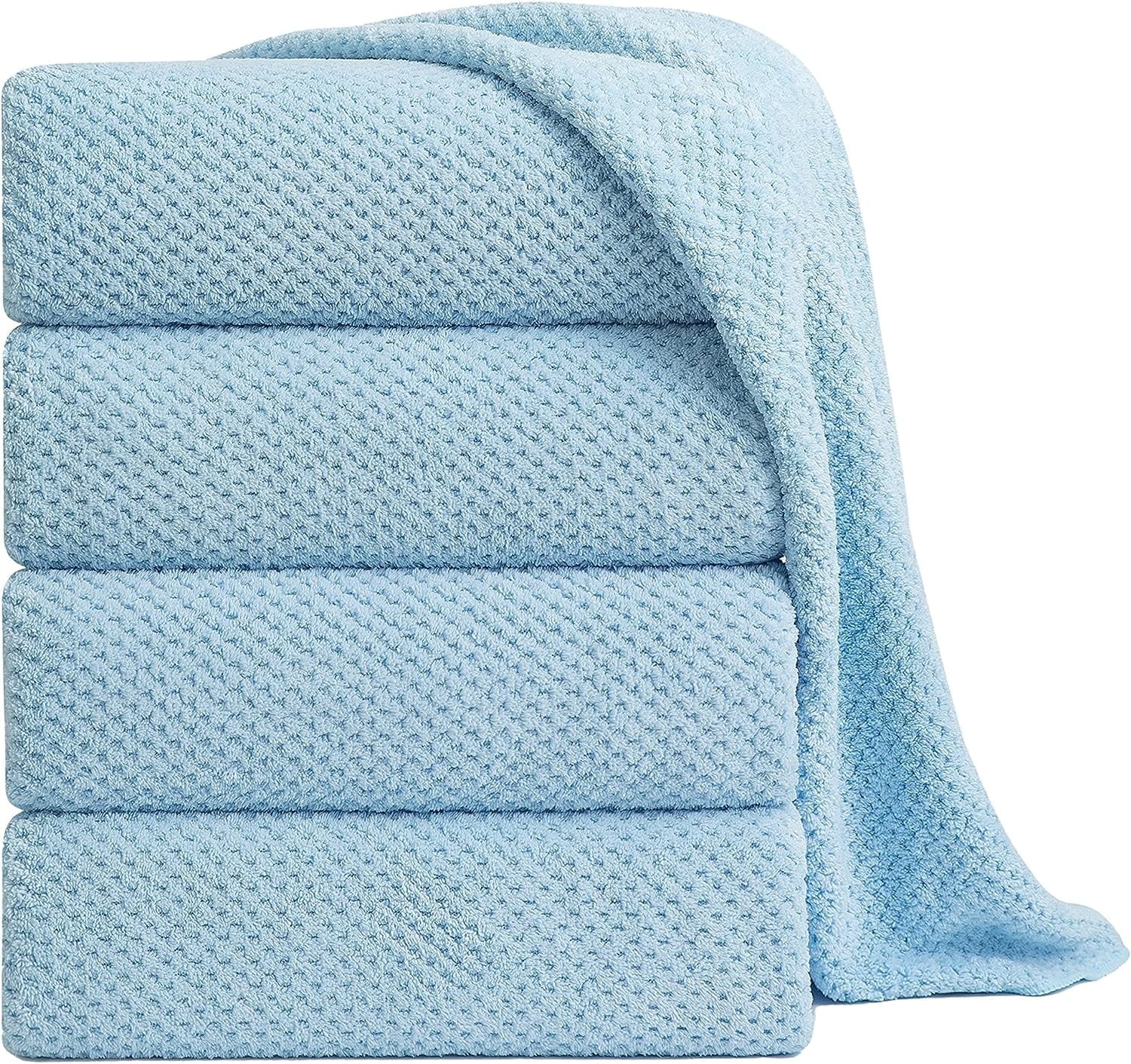 Jessy Home 4 Pack Towel Set Oversized Bath Sheet Towels 600 GSM Ultra ...