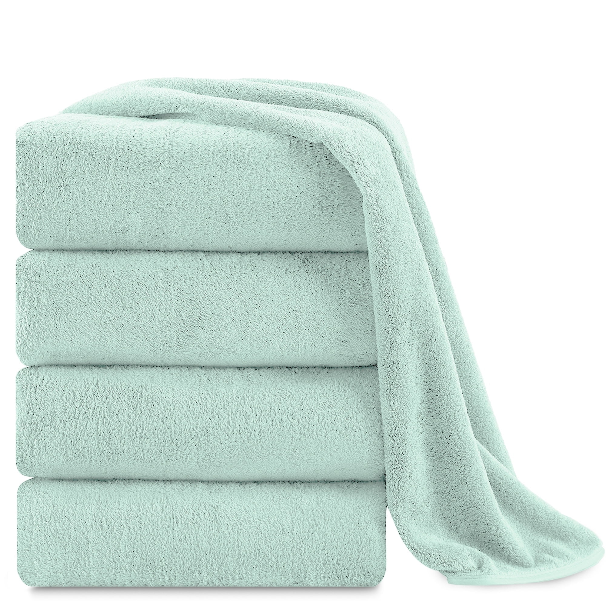 Jessy Home 4 Pack Towel Set Oversized Bath Sheet Towels 700 GSM Ultra ...