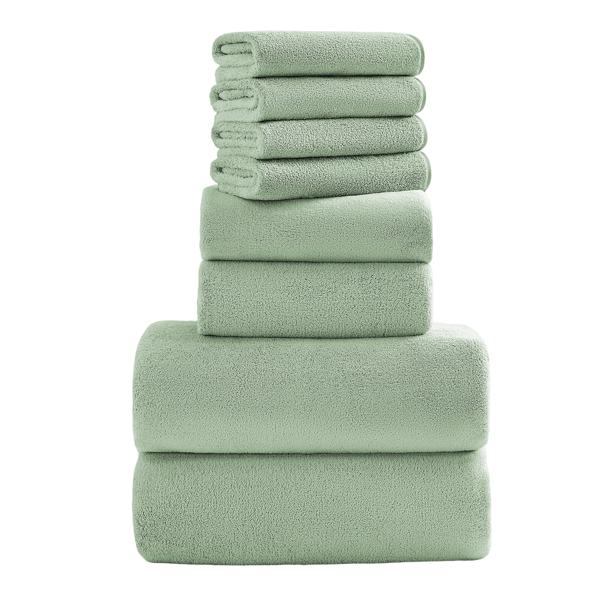 Jessy Home 8 Piece Home Collection Ultra Soft Cozy Towels 700 GSM Light ...