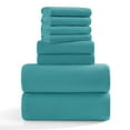 Jessy Home 8 Piece Towel Set Oversized Soft Cozy Towels 700 GSM Ocean ...