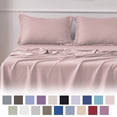 Jessy Home Bed Sheets Set 4 Piece Queen/Full Sheet Set Flesh Pink ...