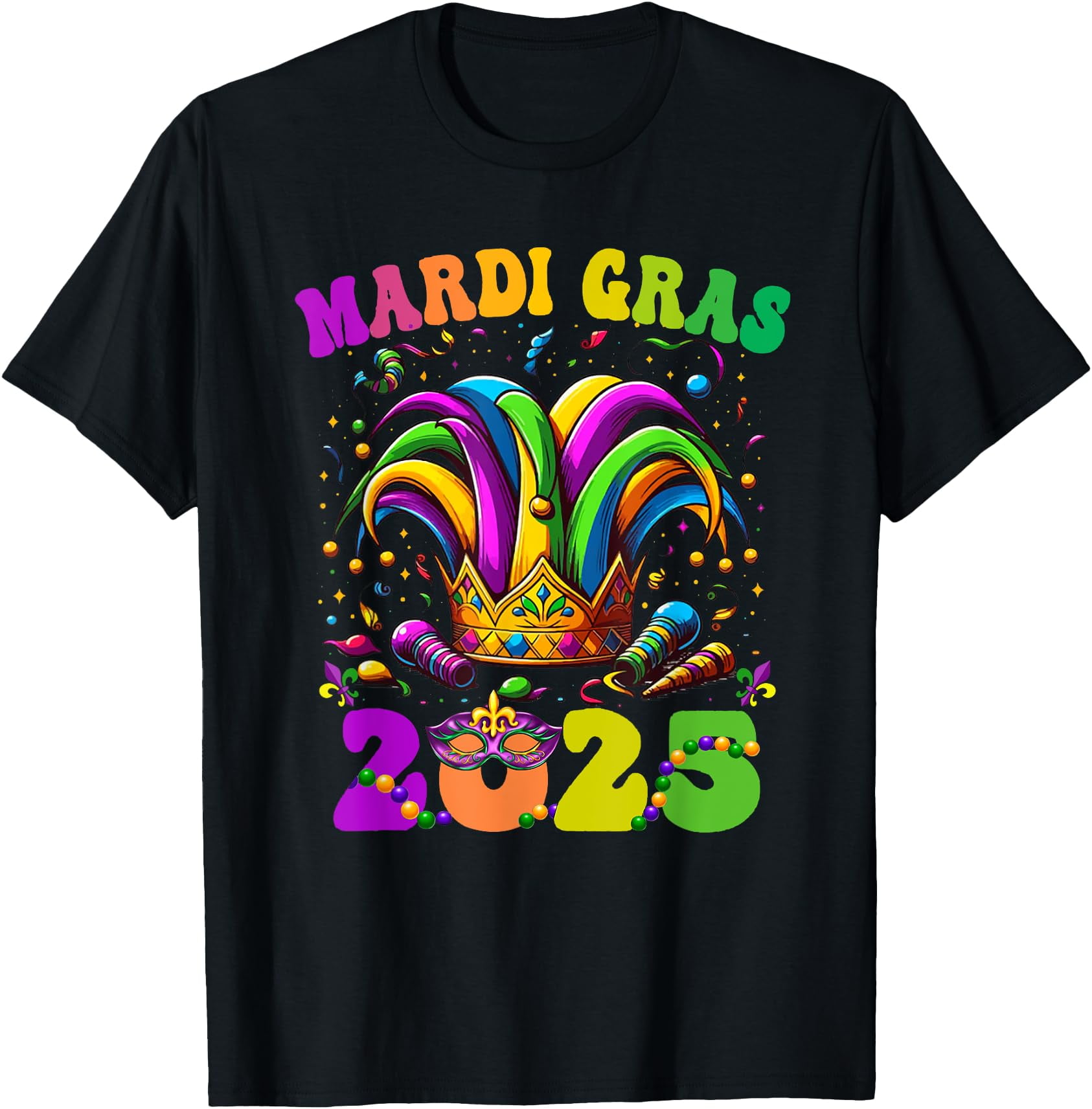 Jester Hat Beads 2025 Colorful Festival Outfit Tee Baton Rouge, Mardi ...