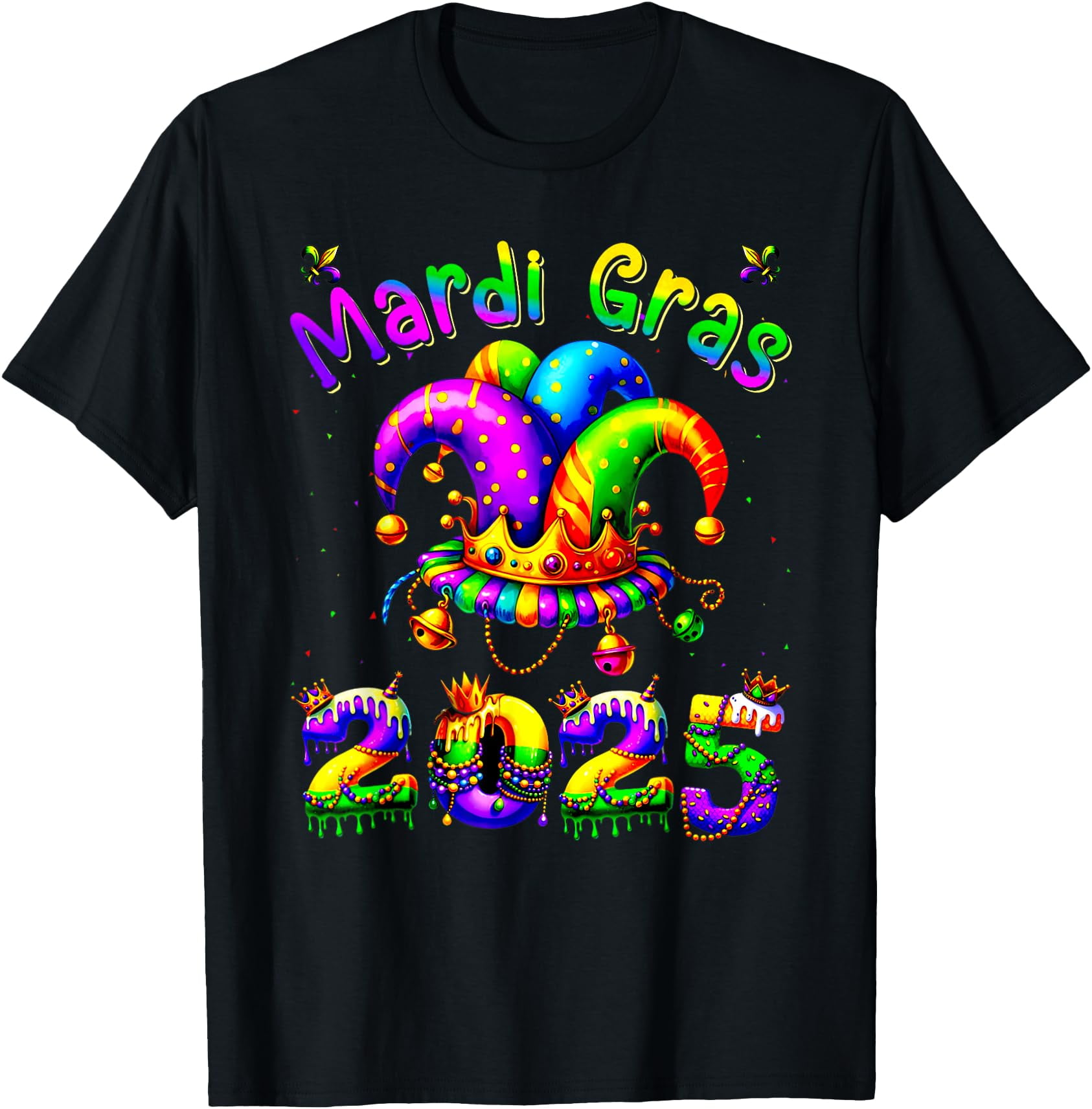 Jester Hat Beads Parade 2025 Celebration Tee Baton Rouge, Mardi Gras ...