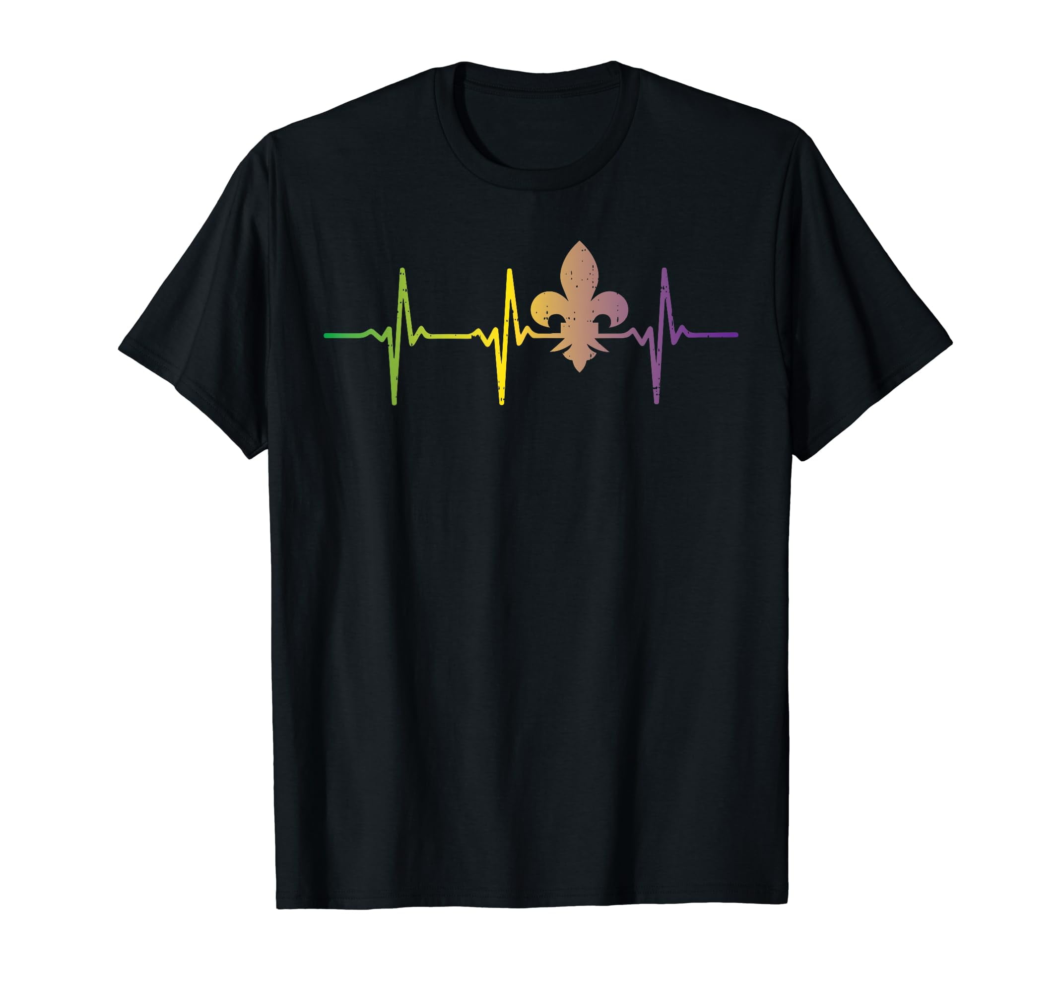 Jester Hat Heartbeat Nurse Funny Mardi Gras Carnival Medical T-Shirt ...
