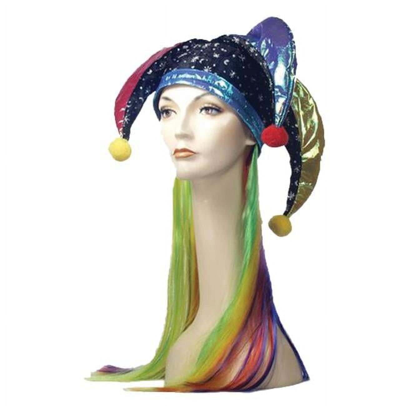 Jester Headpiece Multi Color Wig Costume - Walmart.com