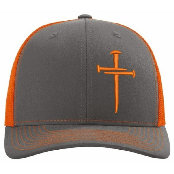 Jesus 3 Nail Cross Richardson Embroidered Adjustable Snapback Hat with ...