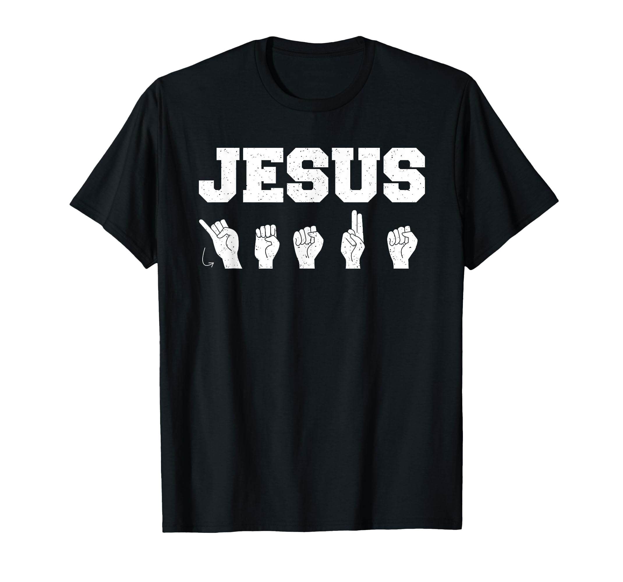 Jesus ASL - I Love You American Sign Language Deaf Pride T-Shirt ...