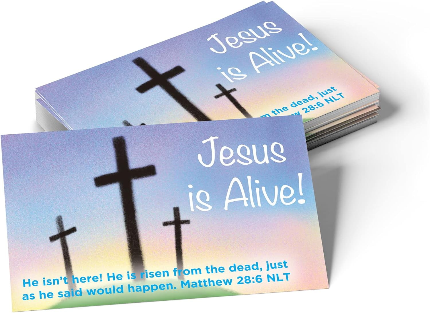 Jesus is Alive (Calvary), Matthew 28:6, Bulk Pack of 25 Affirmation ...