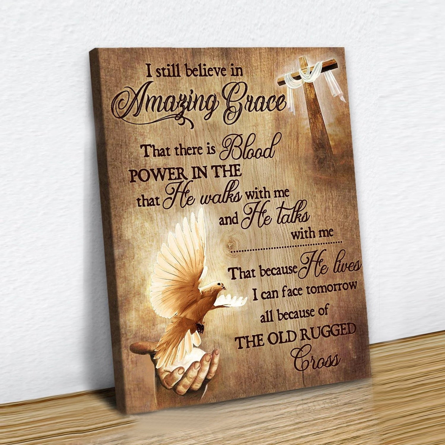 Jesus Amazing Grace Poster Vintage Hymn Wall Art Print Biblical Sheet ...