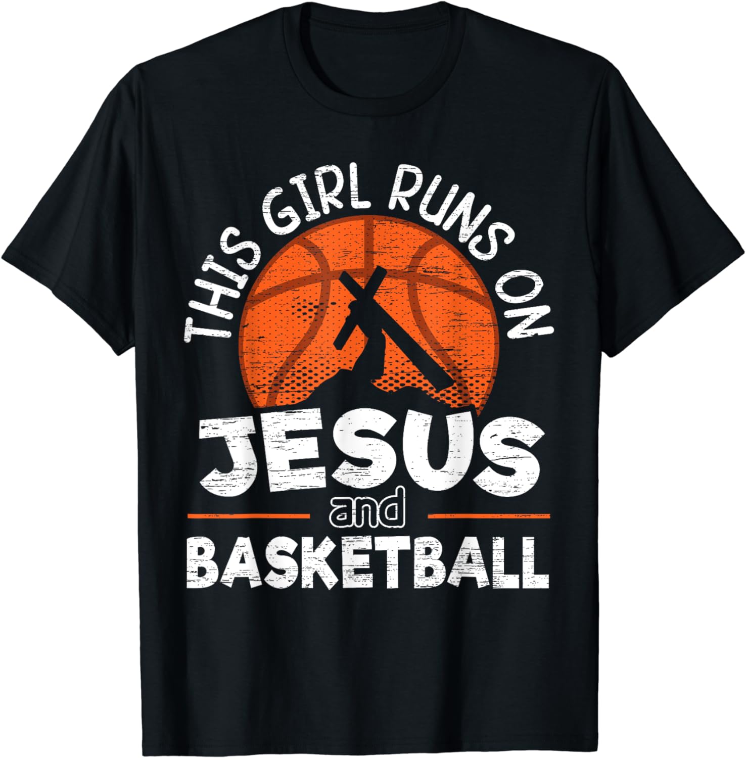 Jesus And Basketball Christian Hoop Junkie Religious T-Shirt - Walmart.com