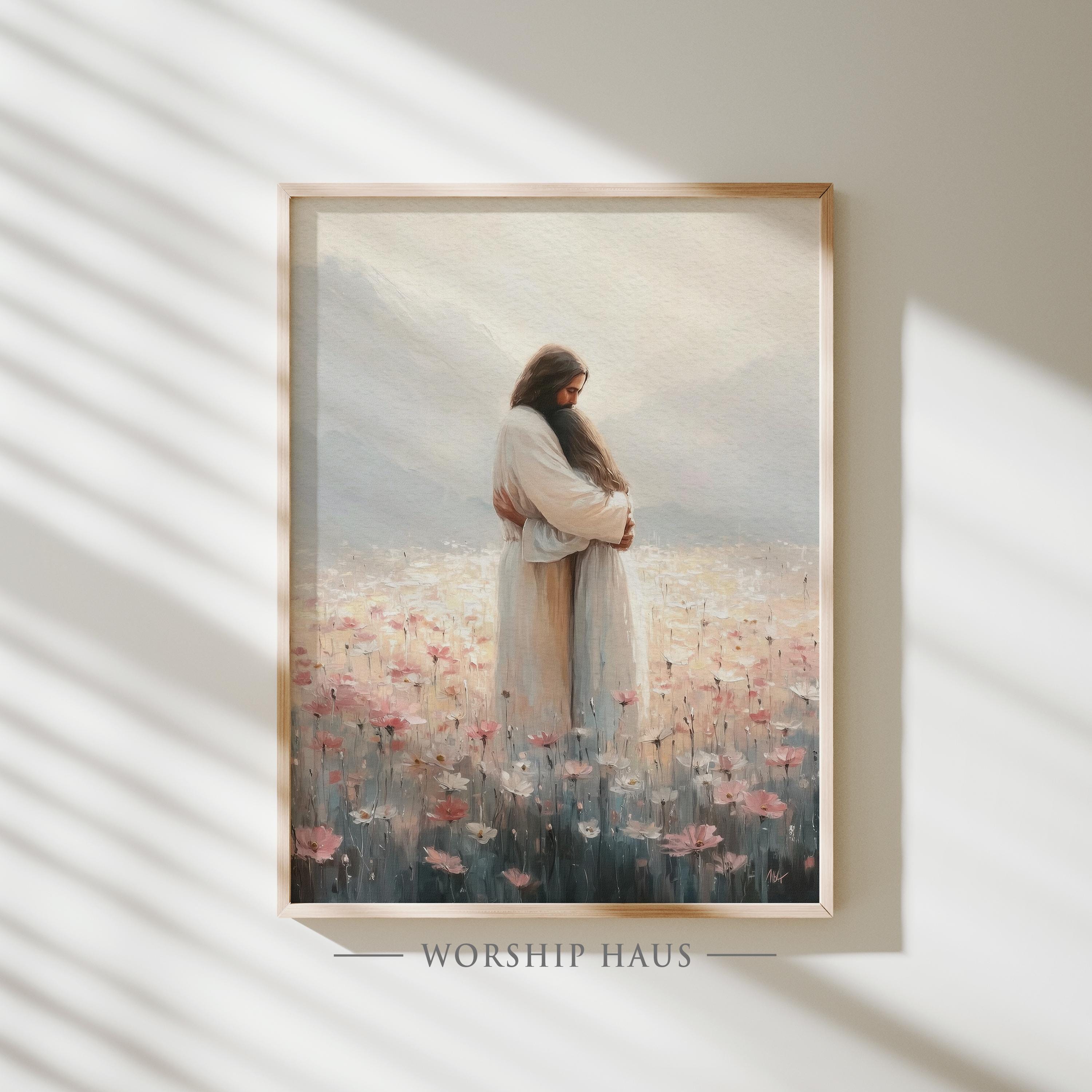 Jesus And Child Under Stars Christian Art Scene Christ With Child Lds ...