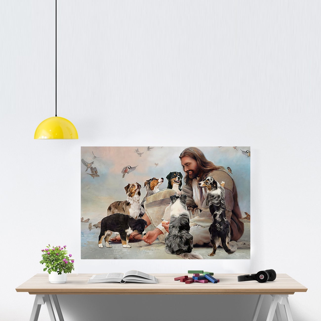 Jesus And Dog Funny Print Poster Jesus Poster 16 x 24 Inch Poster ...