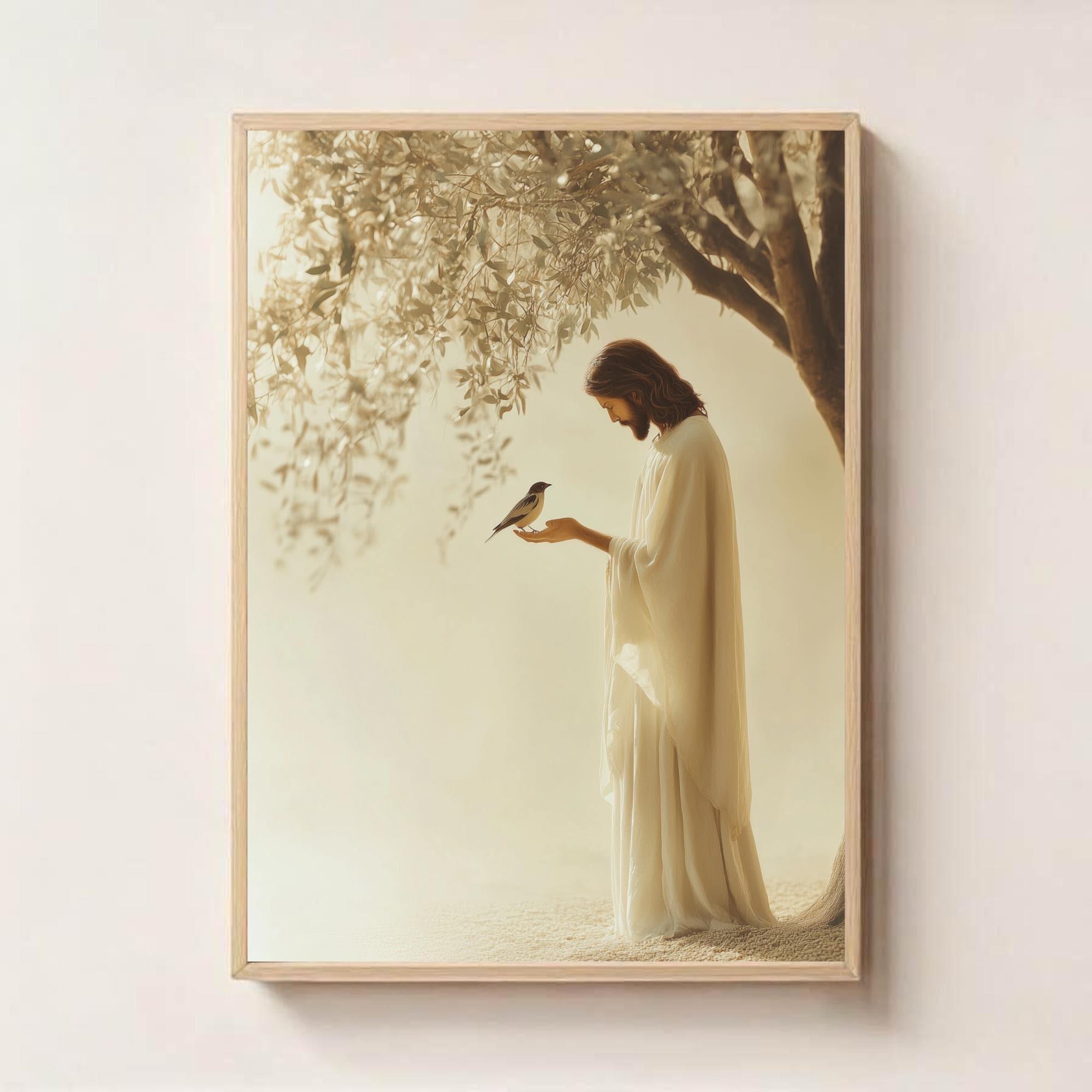 Jesus And Dove Art, Christian Art, Minimalist Religious , Bible Art ...
