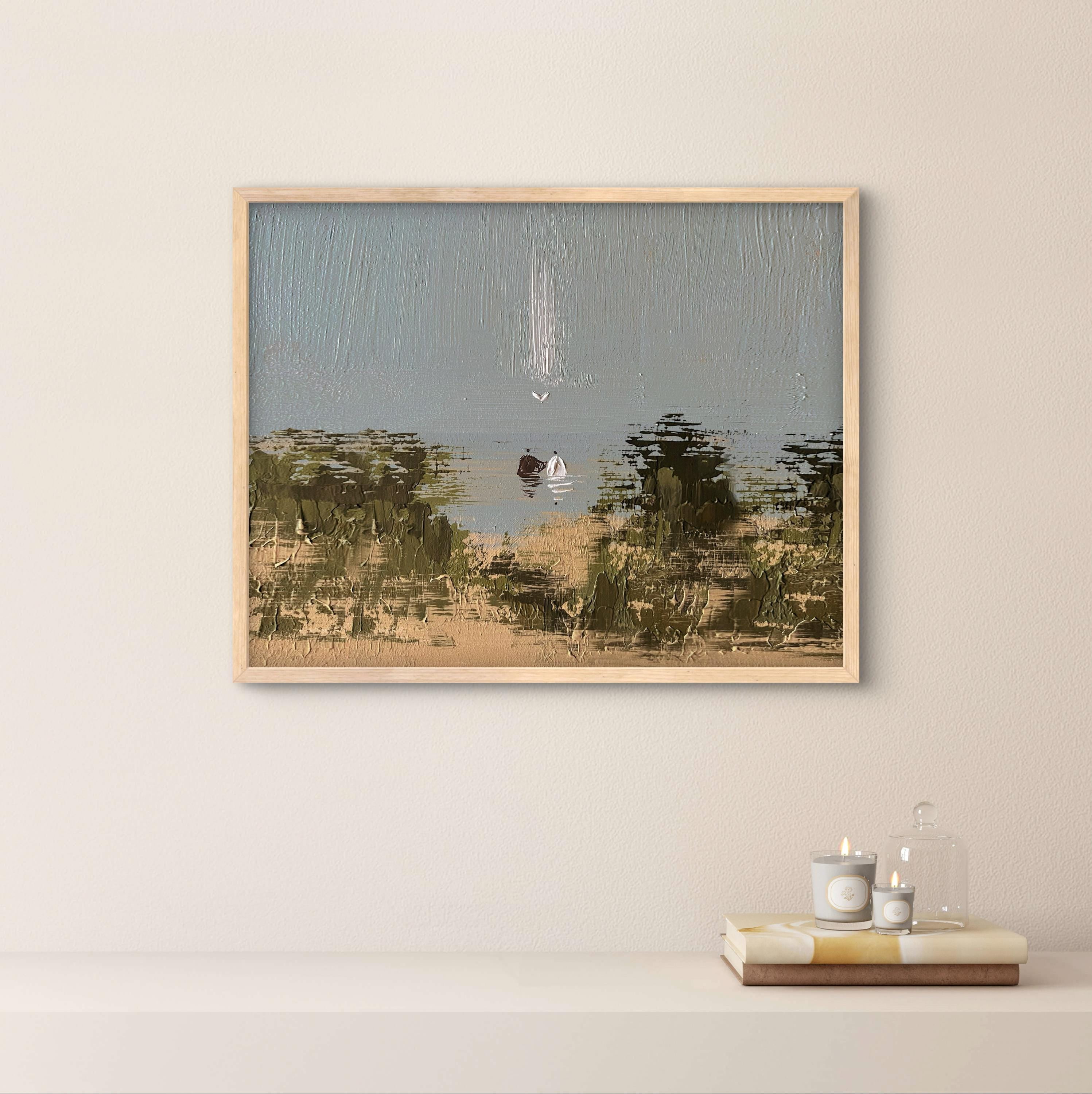 Jesus And John The Baptist Print: Neutral Tone Christian Art ( Warm ...