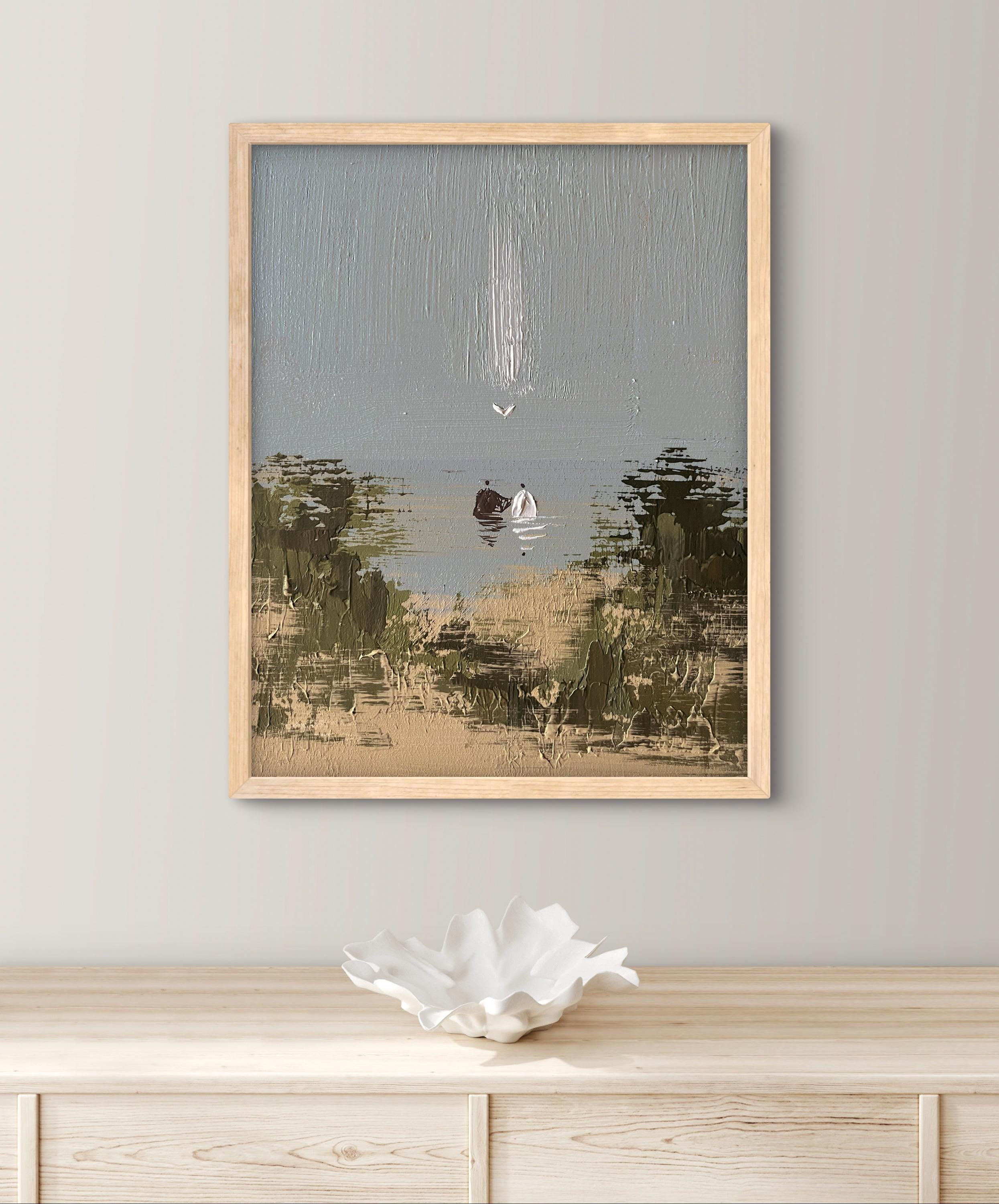 Jesus And John The Baptist Print: Neutral Tone Christian Art ( Warm ...