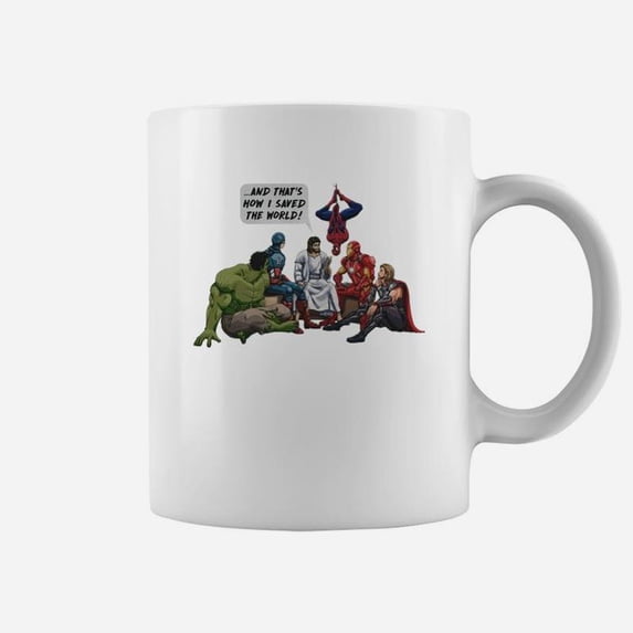 Jesus And Superheroes Coffee Mug - Walmart.com