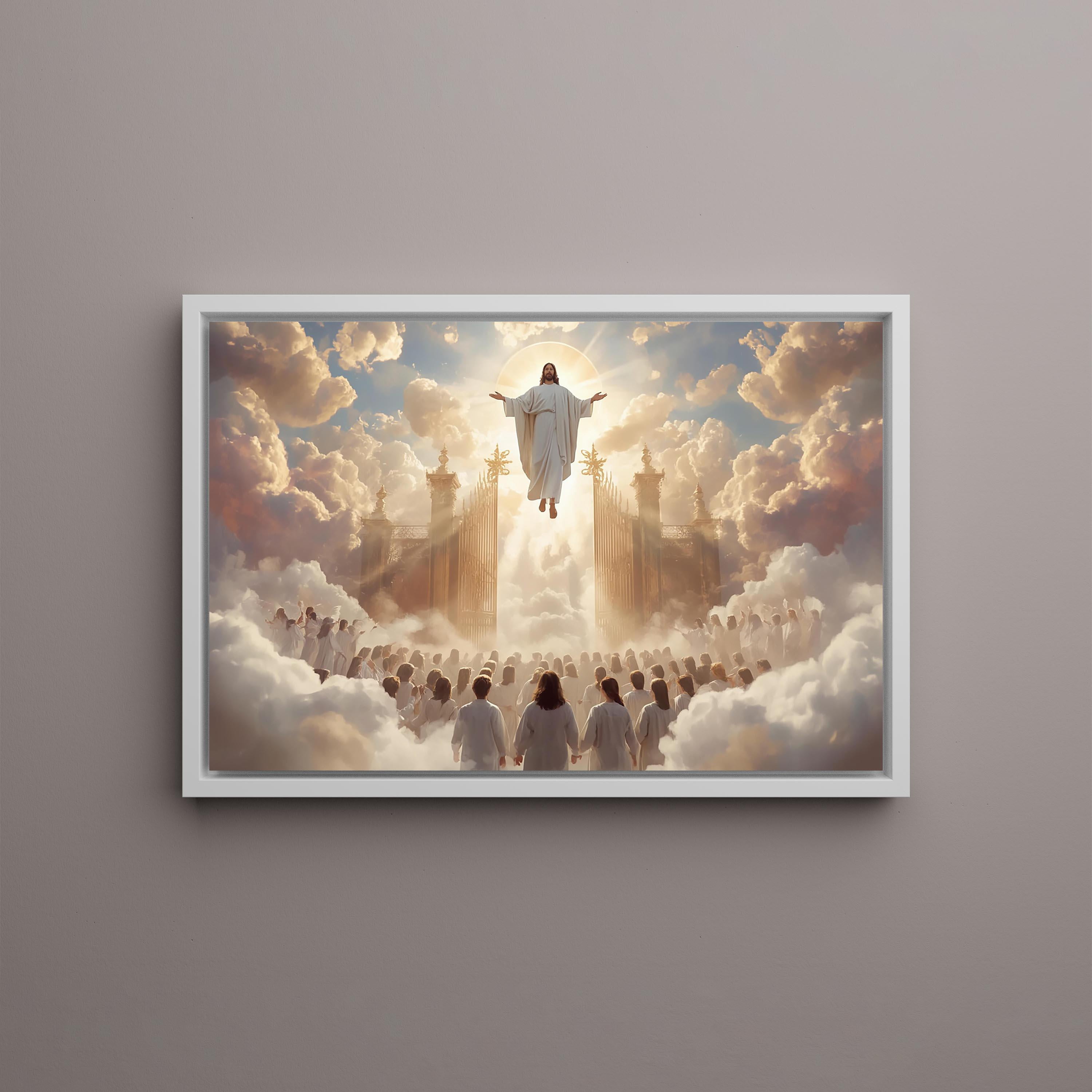 Jesus Ascending To Heaven | Glorious Christian Wall Art | Inspiring ...