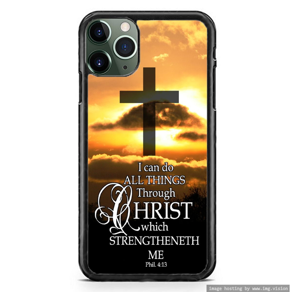Jesus Bible Verse Cross Christian Slim Hard Rubber Custom Case For ...