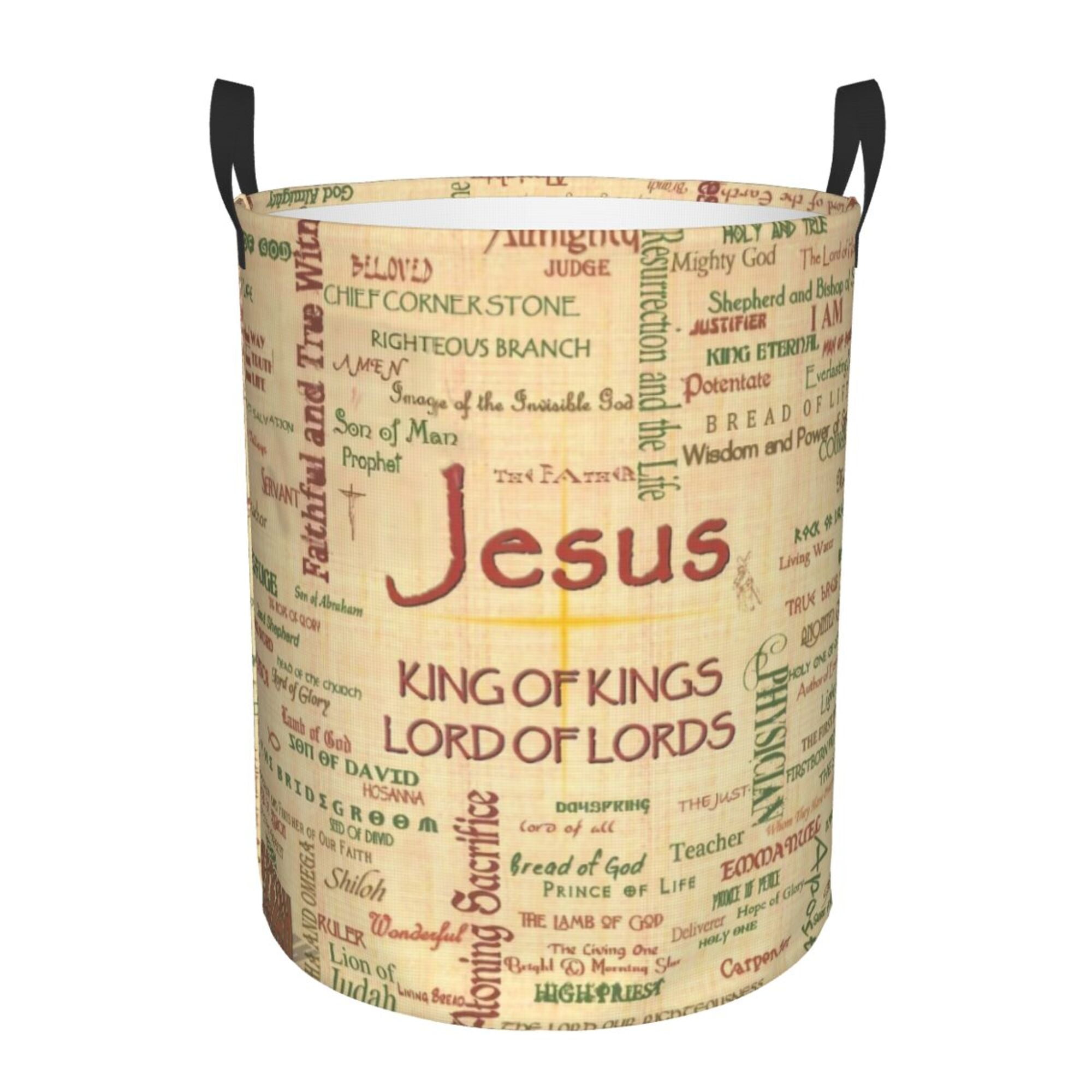 Jesus, Biblical References Large Dirty Clothes Hamper Foldable Laundry ...