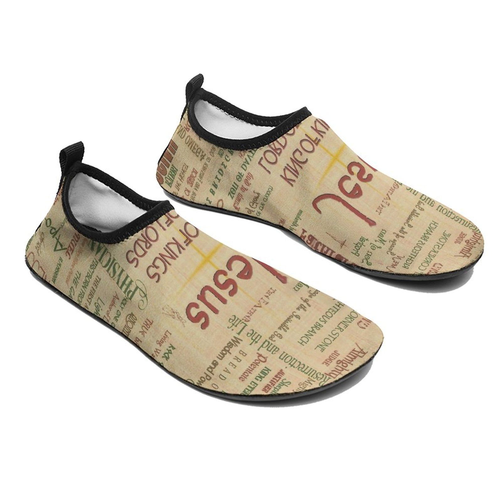 Jesus, Biblical References Water Shoes Beach Slip-on Shoes for Men ...