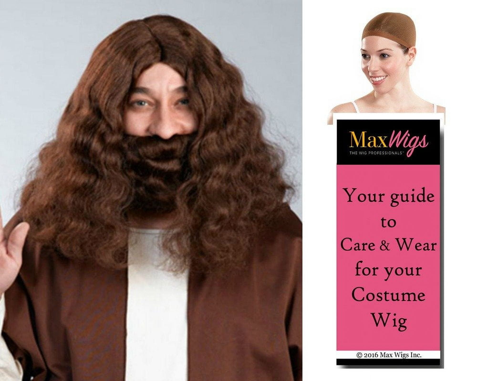 Jesus Biblical color BROWN - Enigma Wigs Apostle Mustache Beard Set men ...