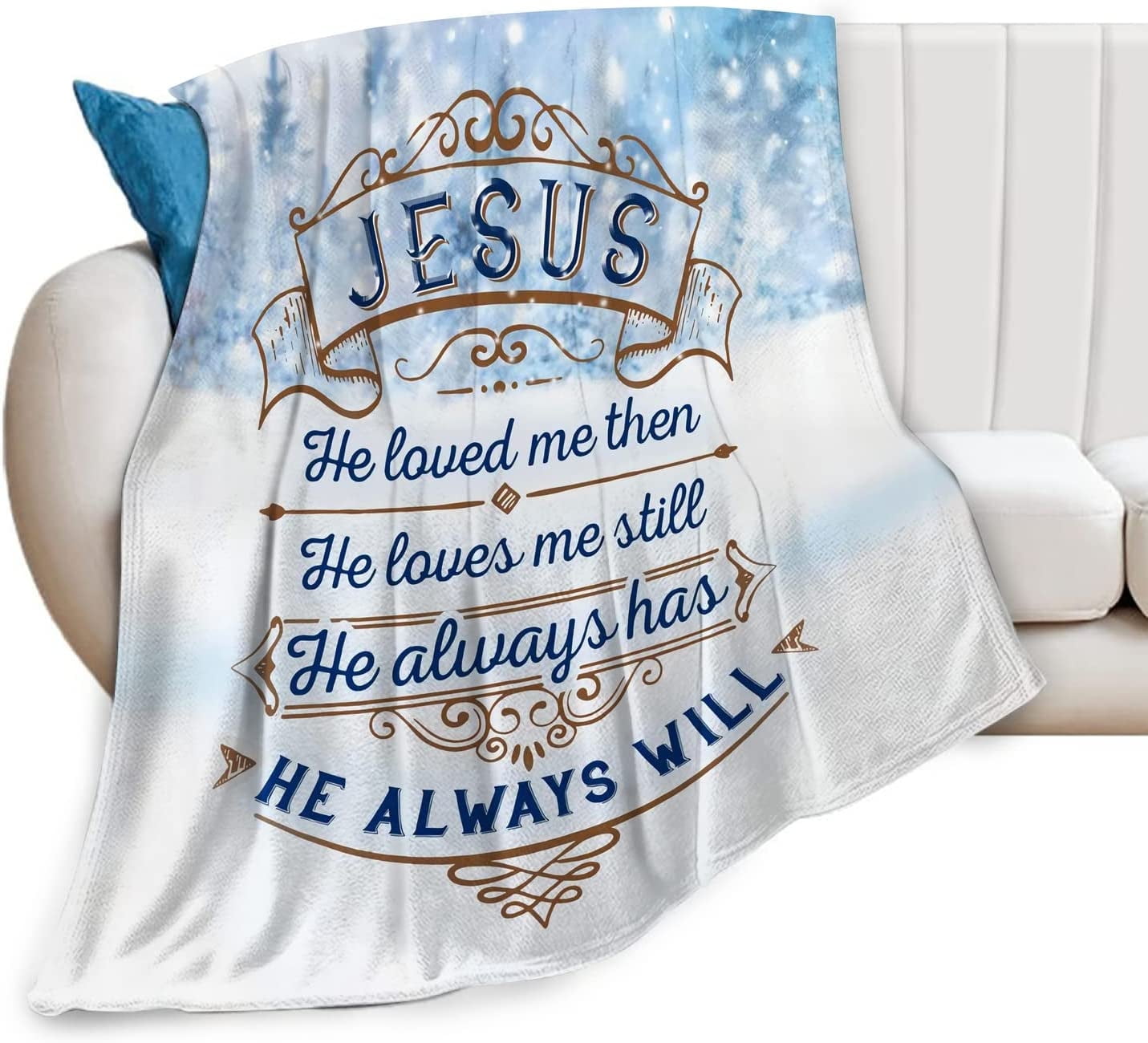 Jesus Blanket Gifts for Women Men Christian Religious Inspirational ...