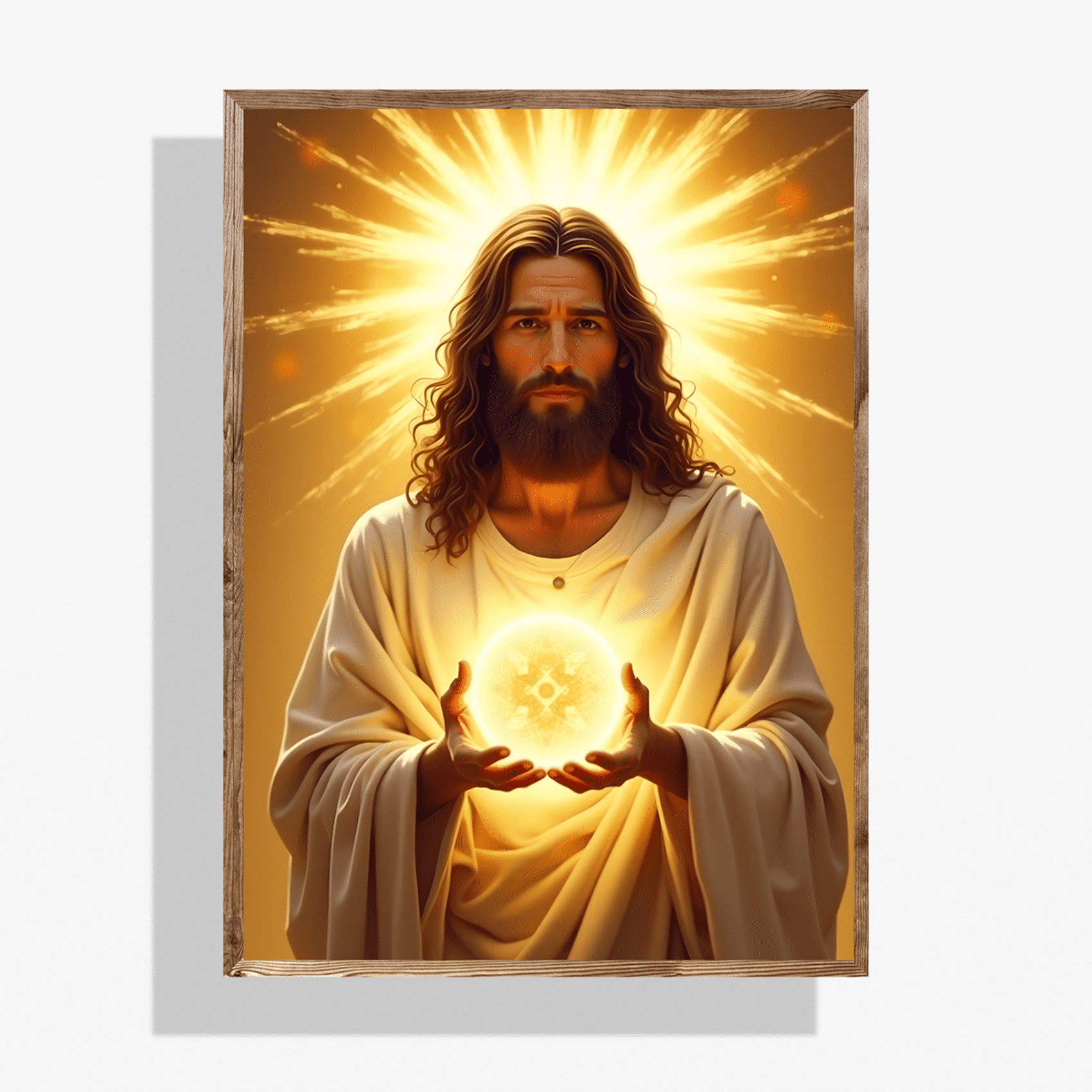 Jesus Blessing Wall Poster – Sacred Heart of Jesus Christian Art Print ...