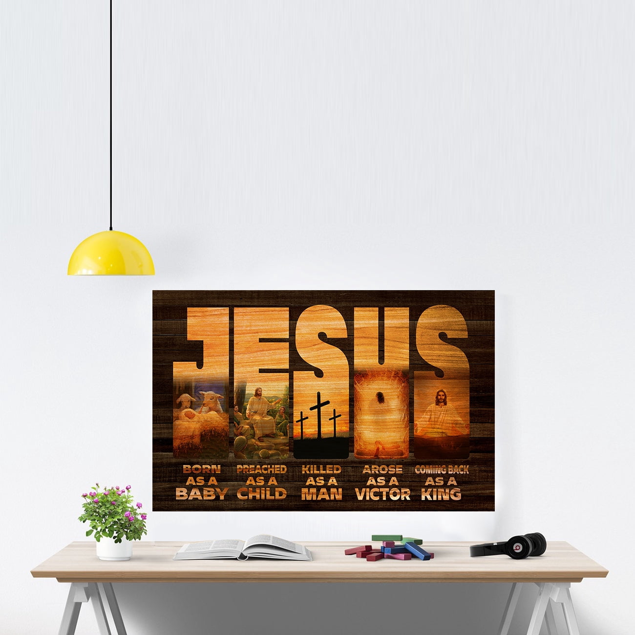 Jesus Born As A Baby Preached As A Child Poster Jesus Poster 24 x 36 ...