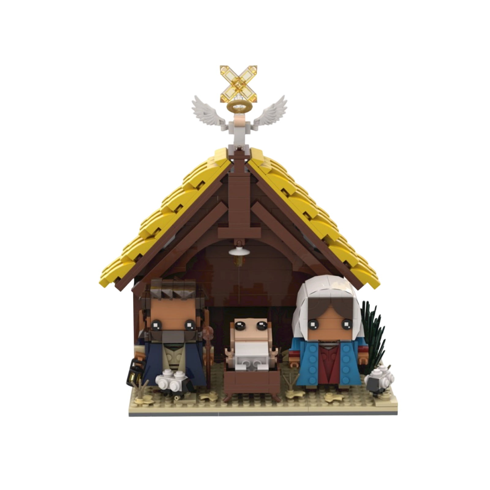 Jesus Building Block Set, Christmas Nativity Building Kit, Bible Story ...