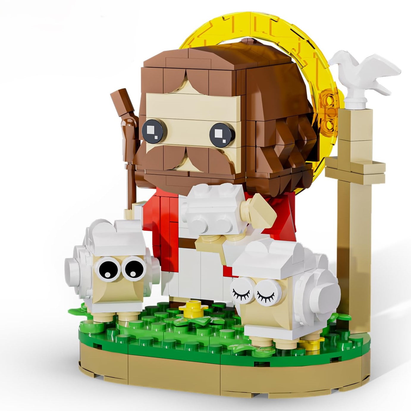 Jesus Building Block Set, Bible Story Shepherd God Figures,Compatible ...