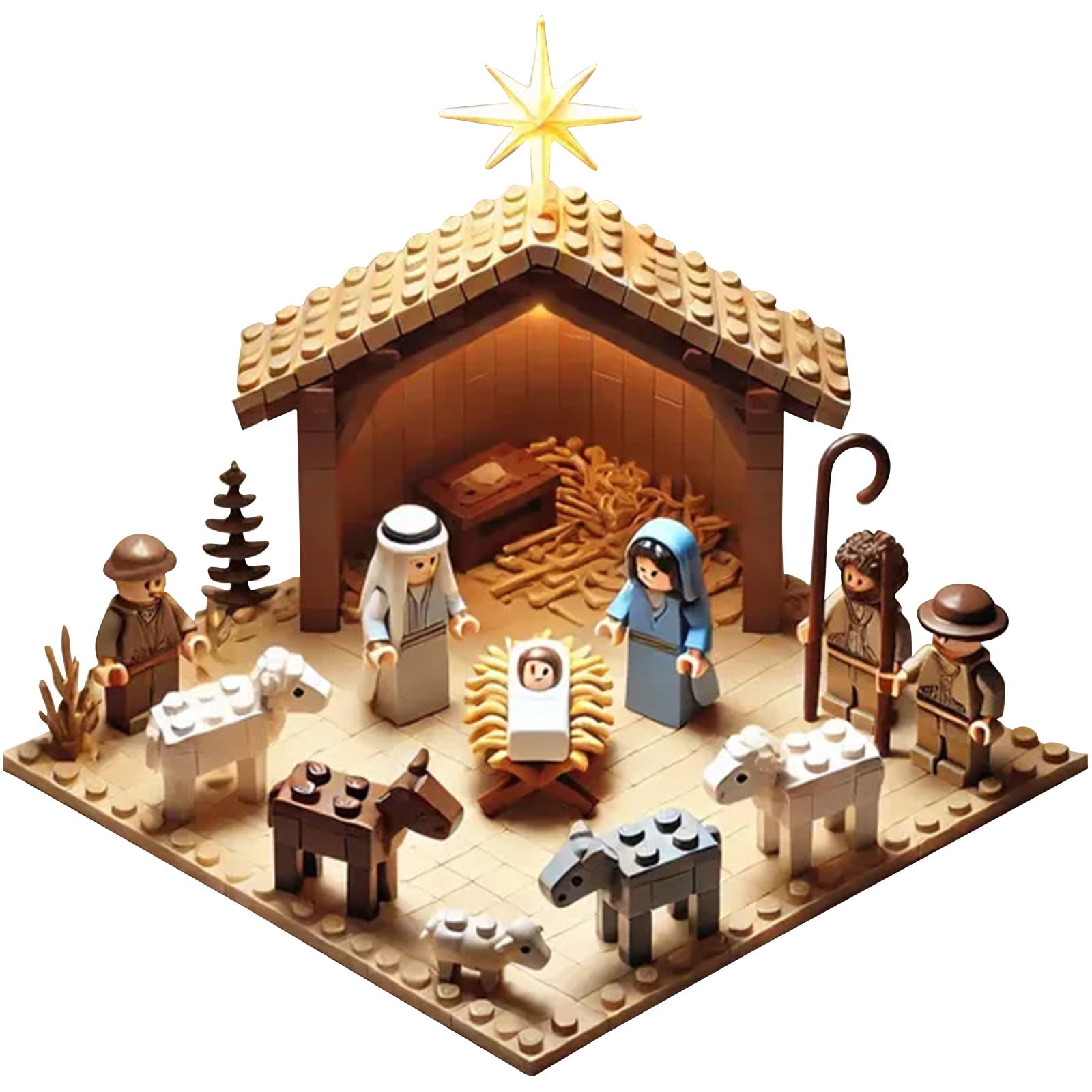 Jesus Building Block Set, Nativity Blocks Set, Nativity Building Blocks ...
